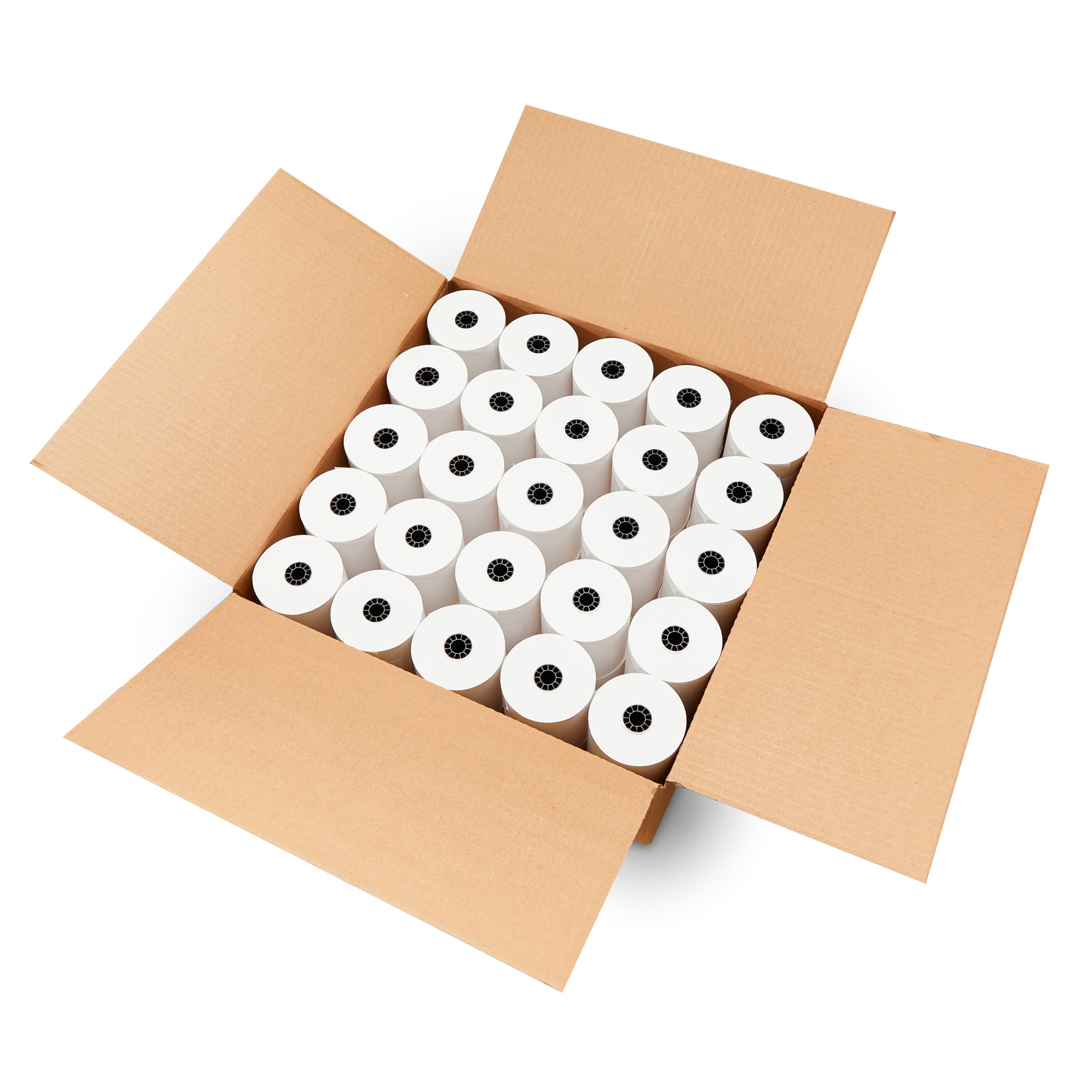 Amazon.com : (50 Rolls) 3" x 165' 1-Ply Bond Receipt Paper POS Cash ...