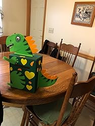 Amazon.com: 4E's Novelty DIY Dinosaur Valentines Card Box Craft Kit ...