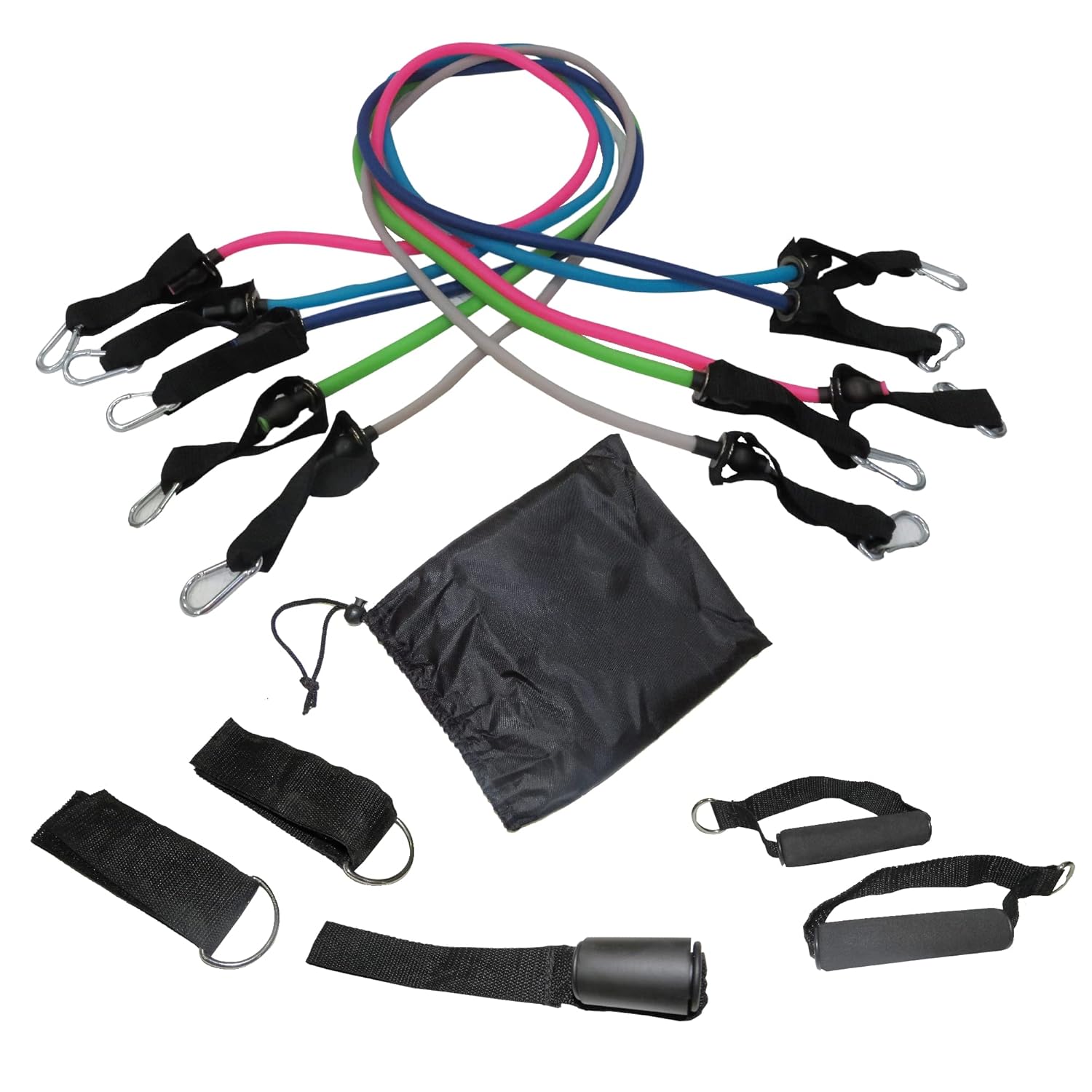 TOPPRO Fitness Resistance Tube Set (11 Pc.) TP-RT-08 | Resistance Band ...
