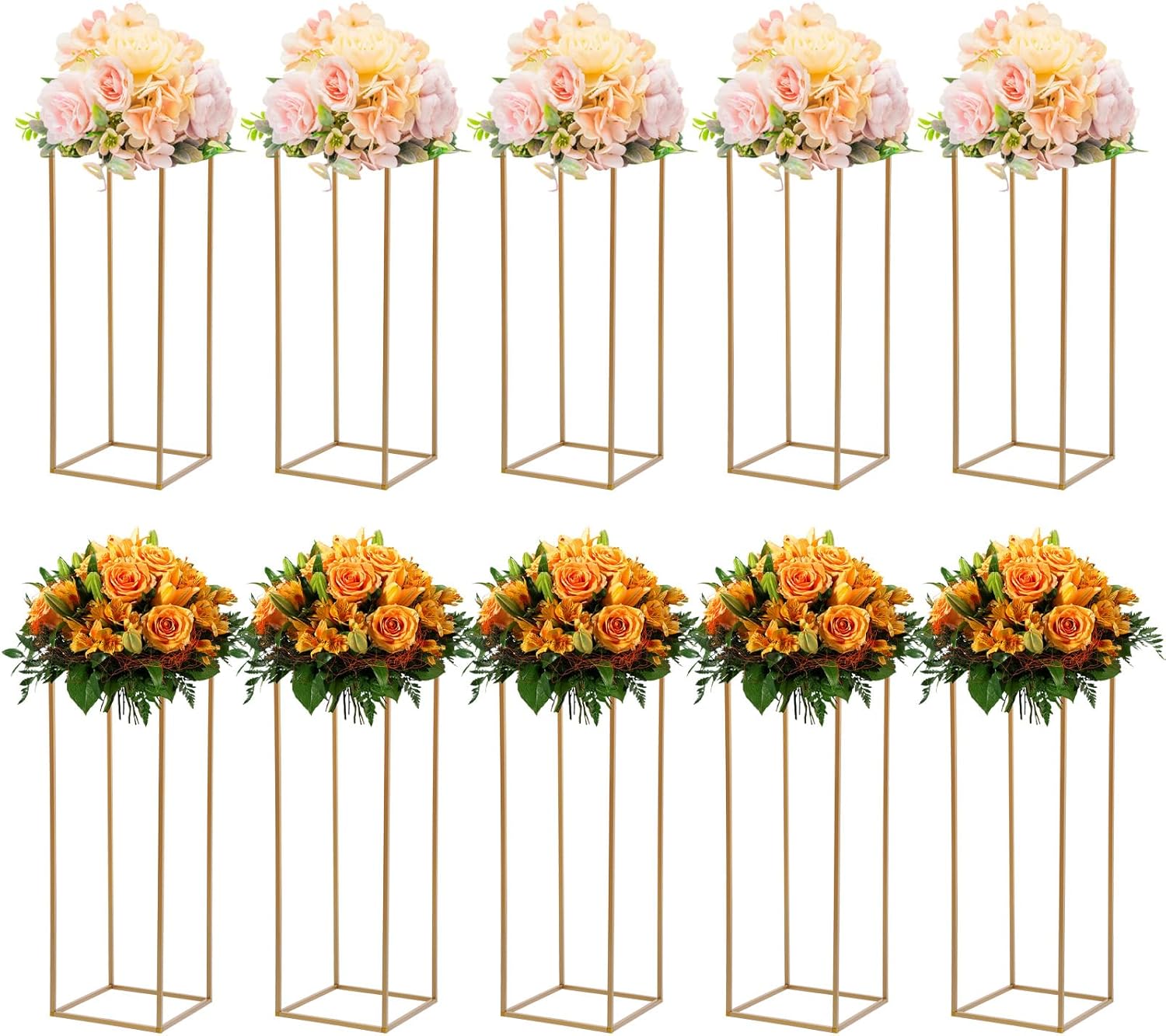 Amazon.com: Gdrasuya10 31.5inch/80cm 10Pcs Wedding Metal Flower Stand ...
