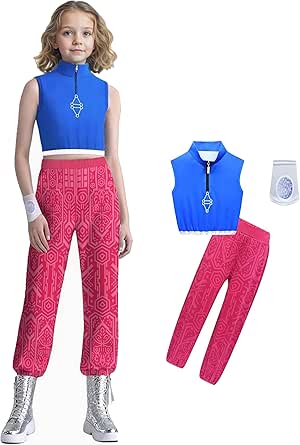 Amazon.com: Euholute Anime Addison Cosplay Top Shirt Vest Pants Zombies ...