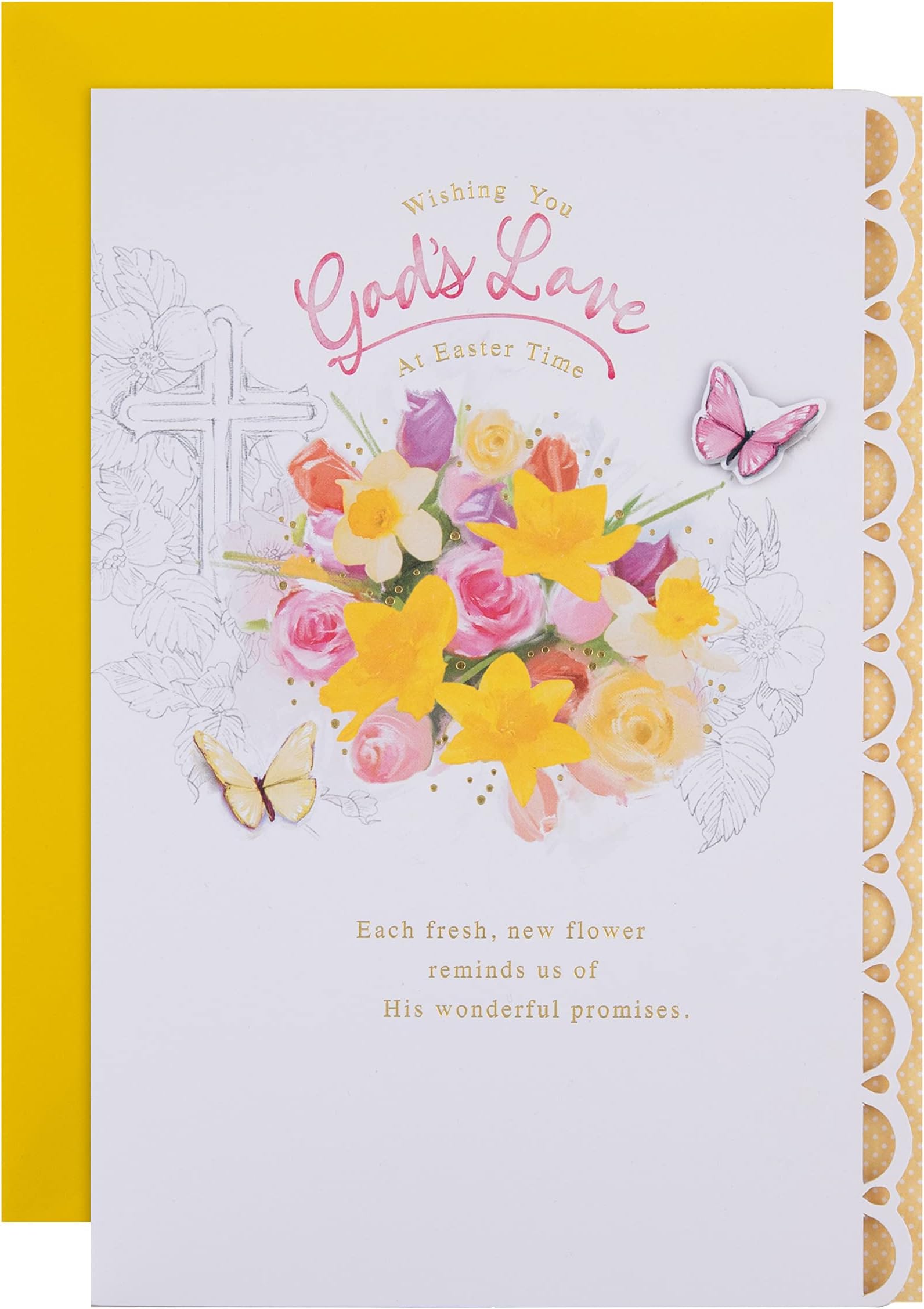 Hallmark Religious Easter Card - Classic Seasonal Verse Design : Amazon.co.uk: Stationery ...