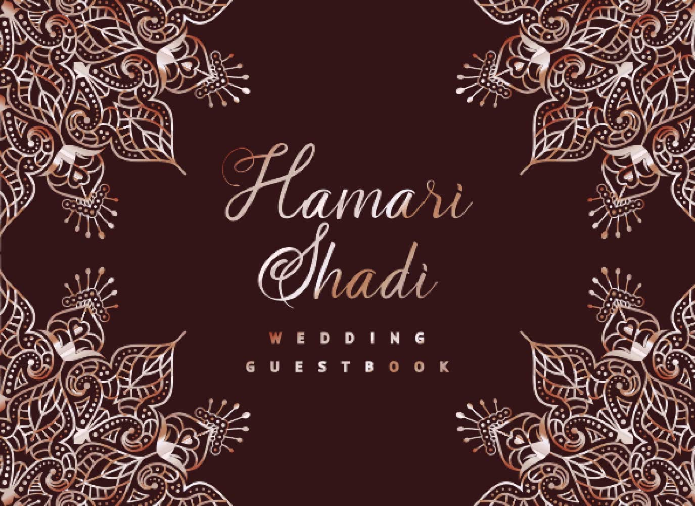 Buy Hamari Shadi Wedding Guestbook: Indian Wedding Guest Book Marriage ...
