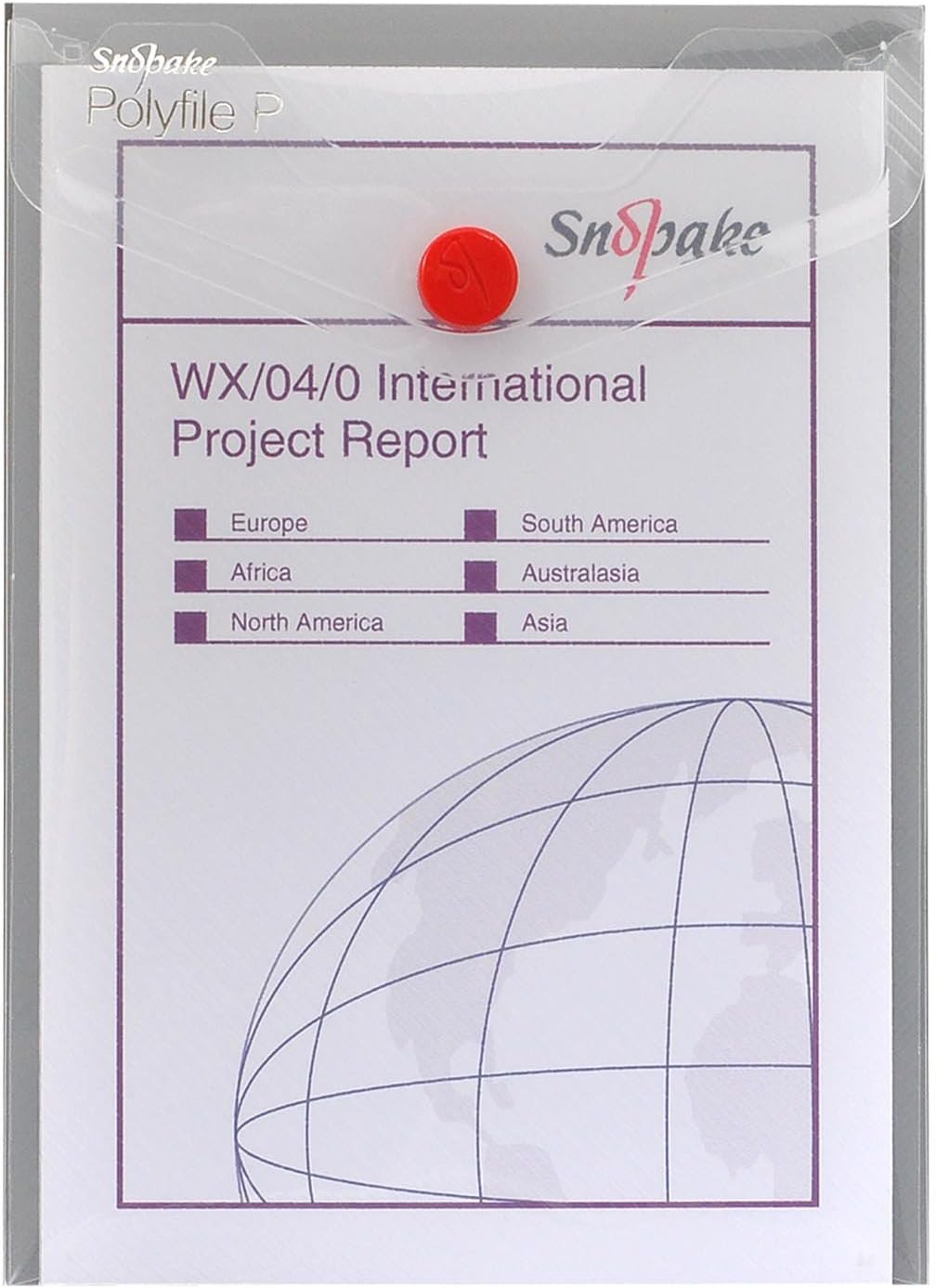 Snopake A6 Polyfile P Portrait Popper Wallet with Press Stud Closure ...