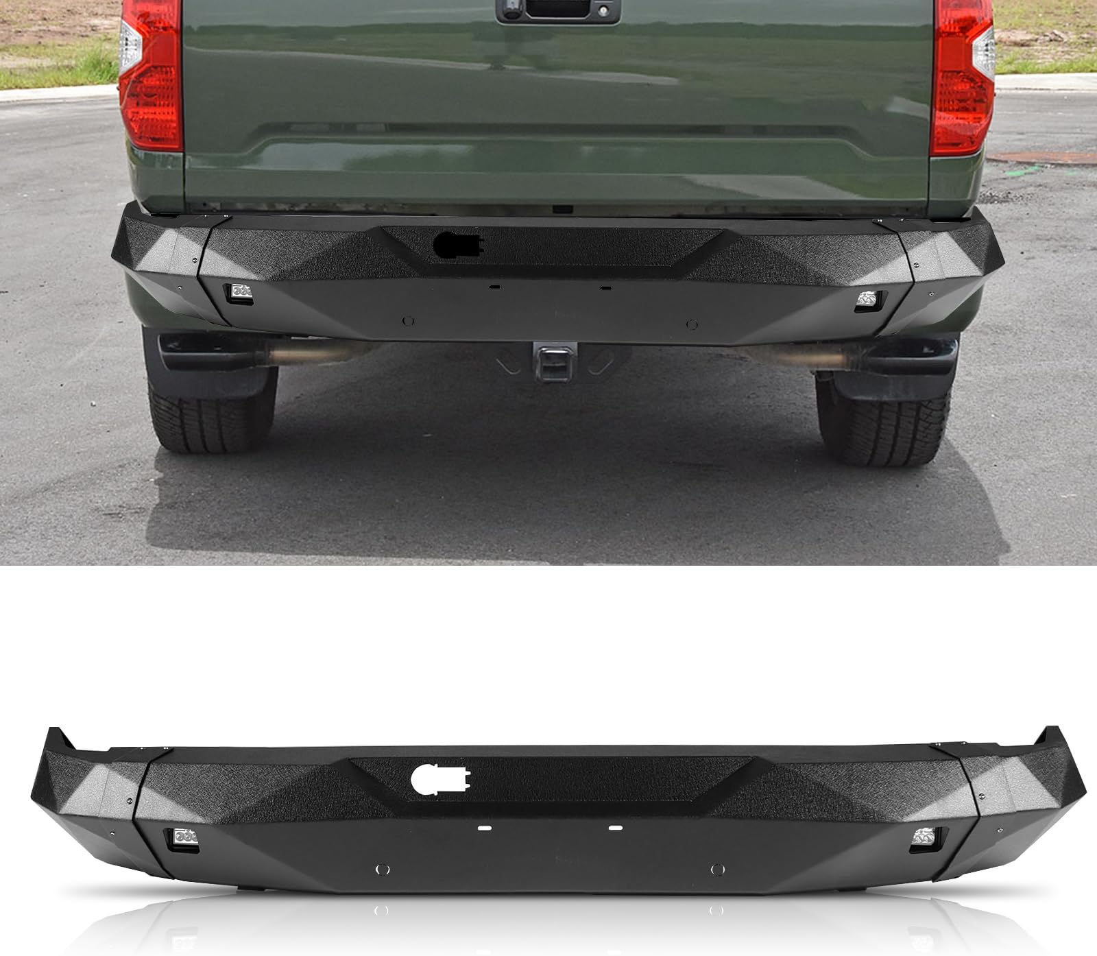 Amazon.com: PARTREE Off Road Rear Bumper Fit for Toyota Tundra 2014 ...