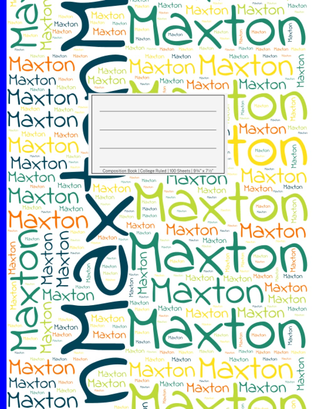 Maxton College Ruled Composition Book 200 Pages Size 7 44 | Desertcart GB