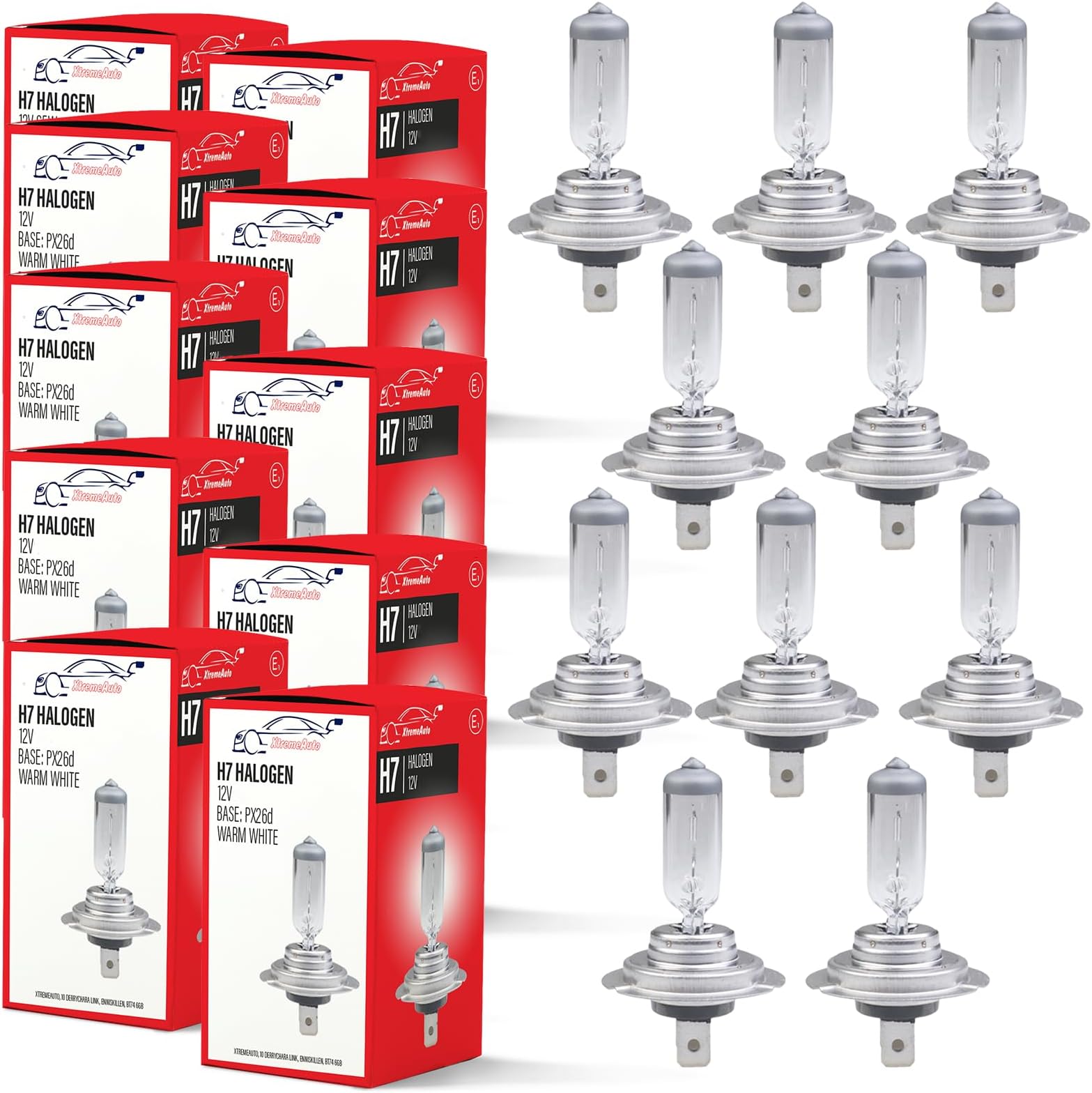 Xtremeauto H7 Headlight Bulb 55w 10 Pack Headlight Bulbs - Car ...