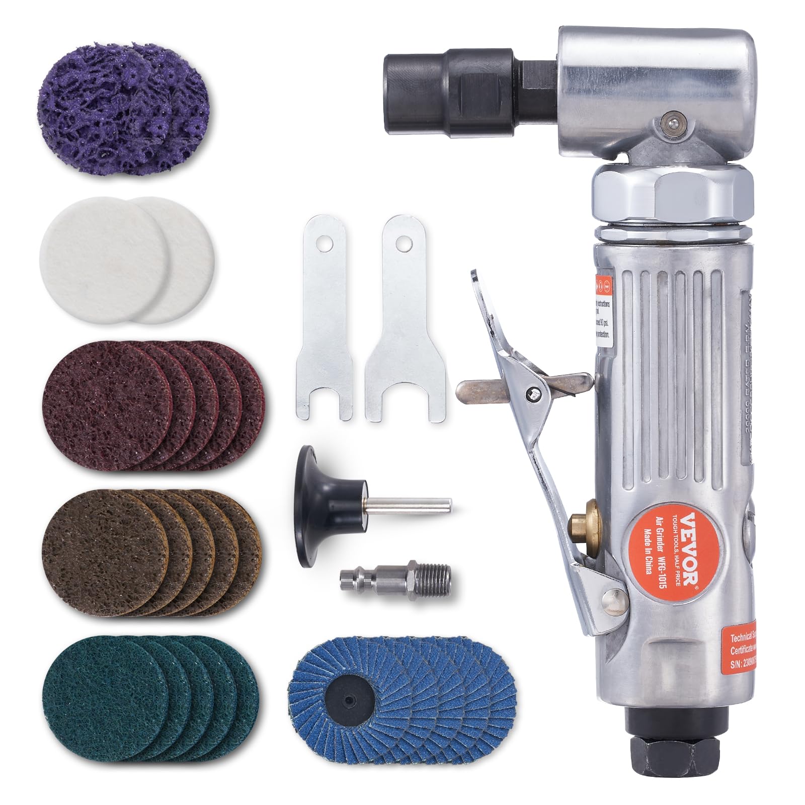 Amazon.com: VEVOR 1/4-Inch Air Die Grinder, 90-Degree Angle Die Grinder ...
