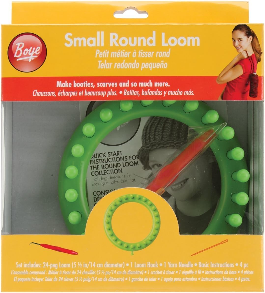 Amazon.com: Boye Small Round Knitting Loom, Green