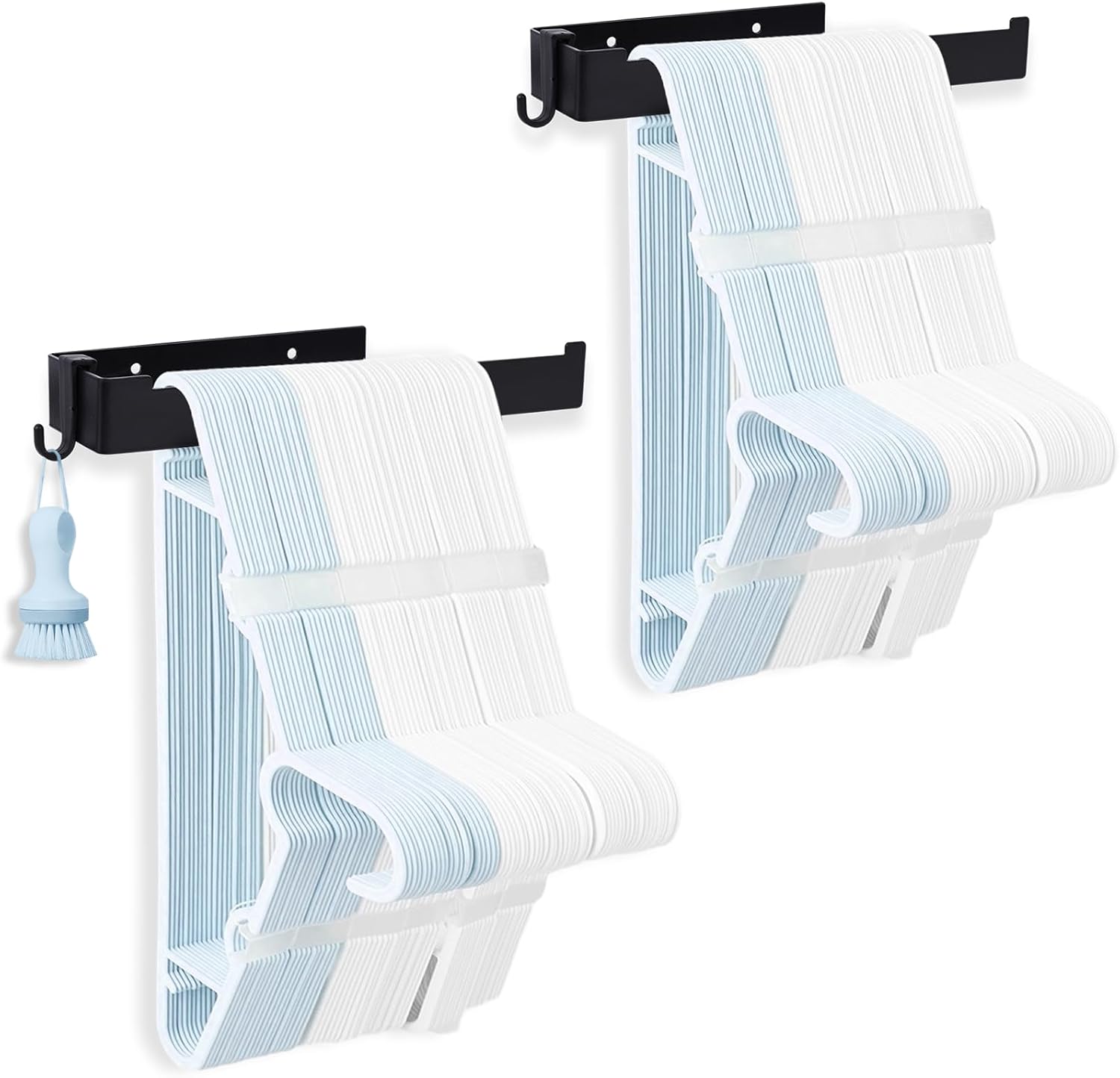 Amazon.com: MCPINKY 2PCS Hanger Organizer Stackers, Hanger Holder Rack ...