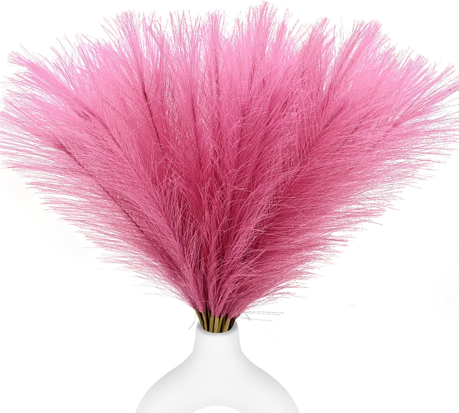Amazon.com: Veneloo 30pcs Faux Pampas Grass Decor, 17.7inch Hot Pink ...