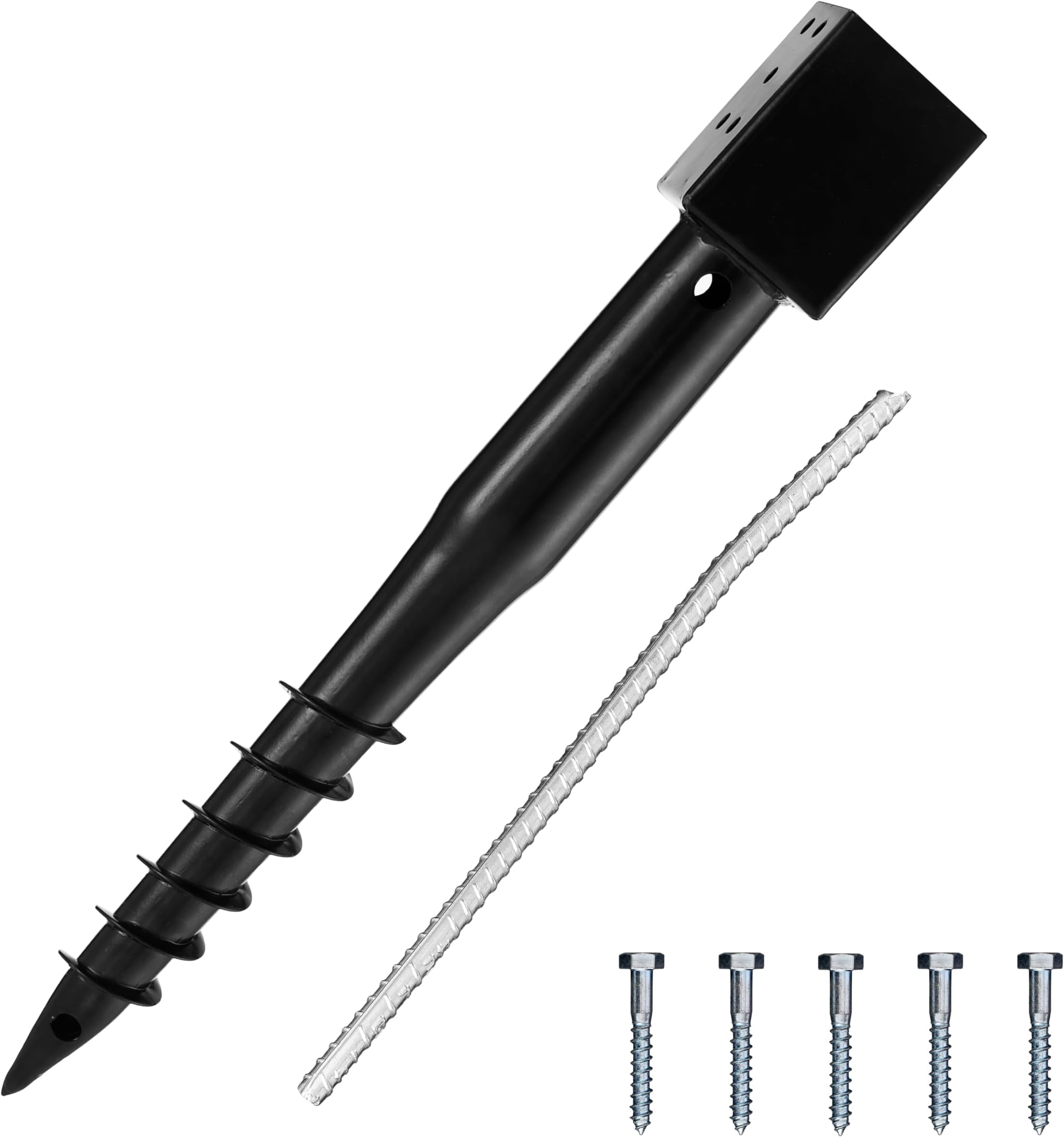 Amazon.com : LADECH Premium No Dig Ground Anchor – DIY Screw in Post ...