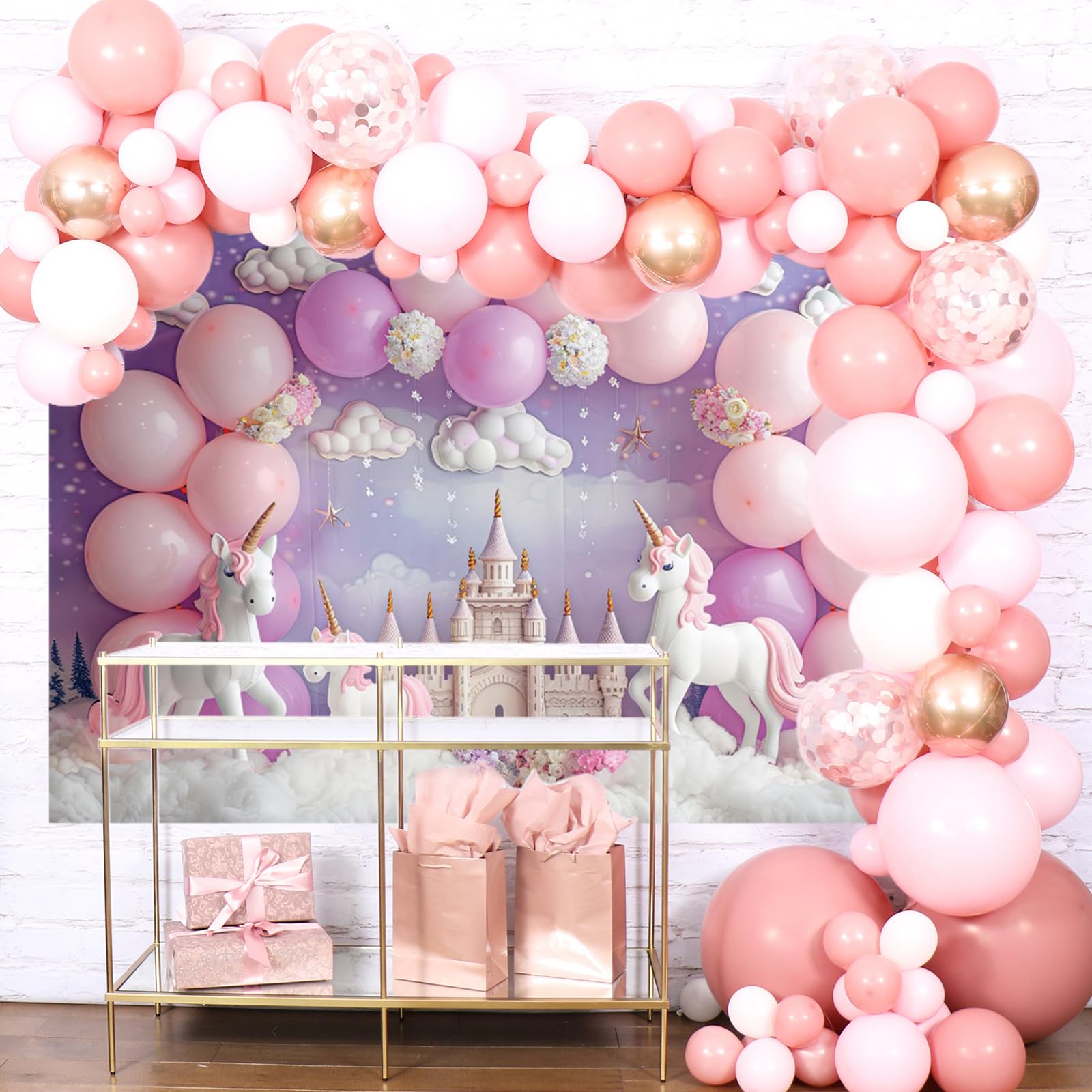 Princess Castle Backdrop Party Avezano Purple Princess Castle Theme