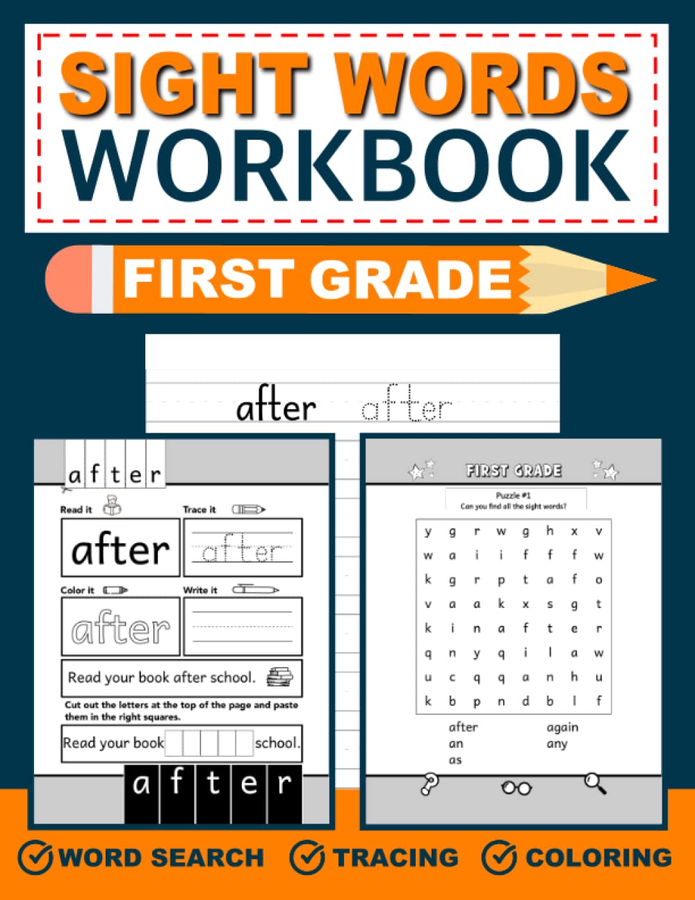 Dolch Sight Words 1st Grade: High Frequency Words Workbook , Sight ...