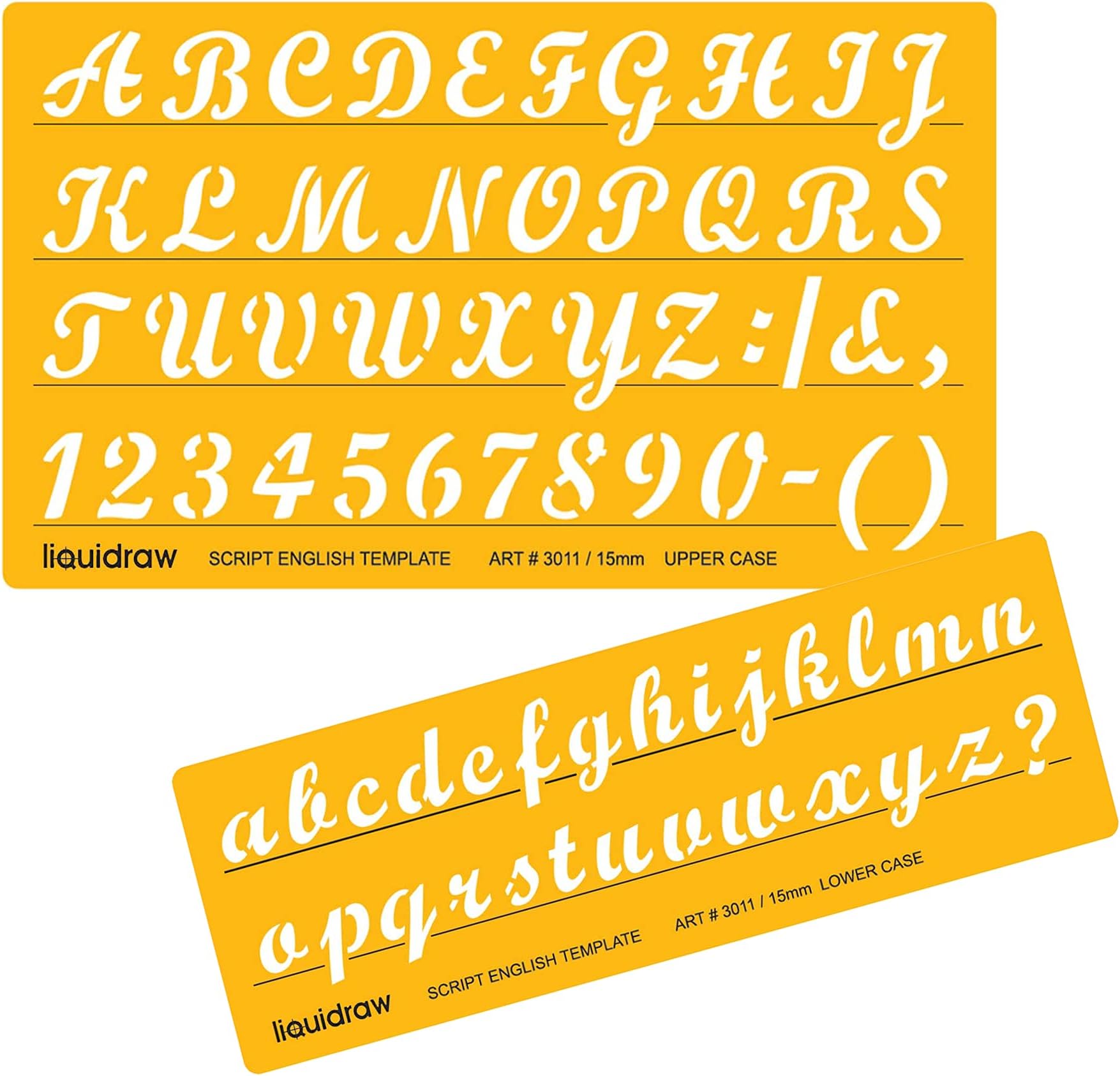 Amazon.com: Liquidraw Lettering Stencils for Crafts English Stencil ...