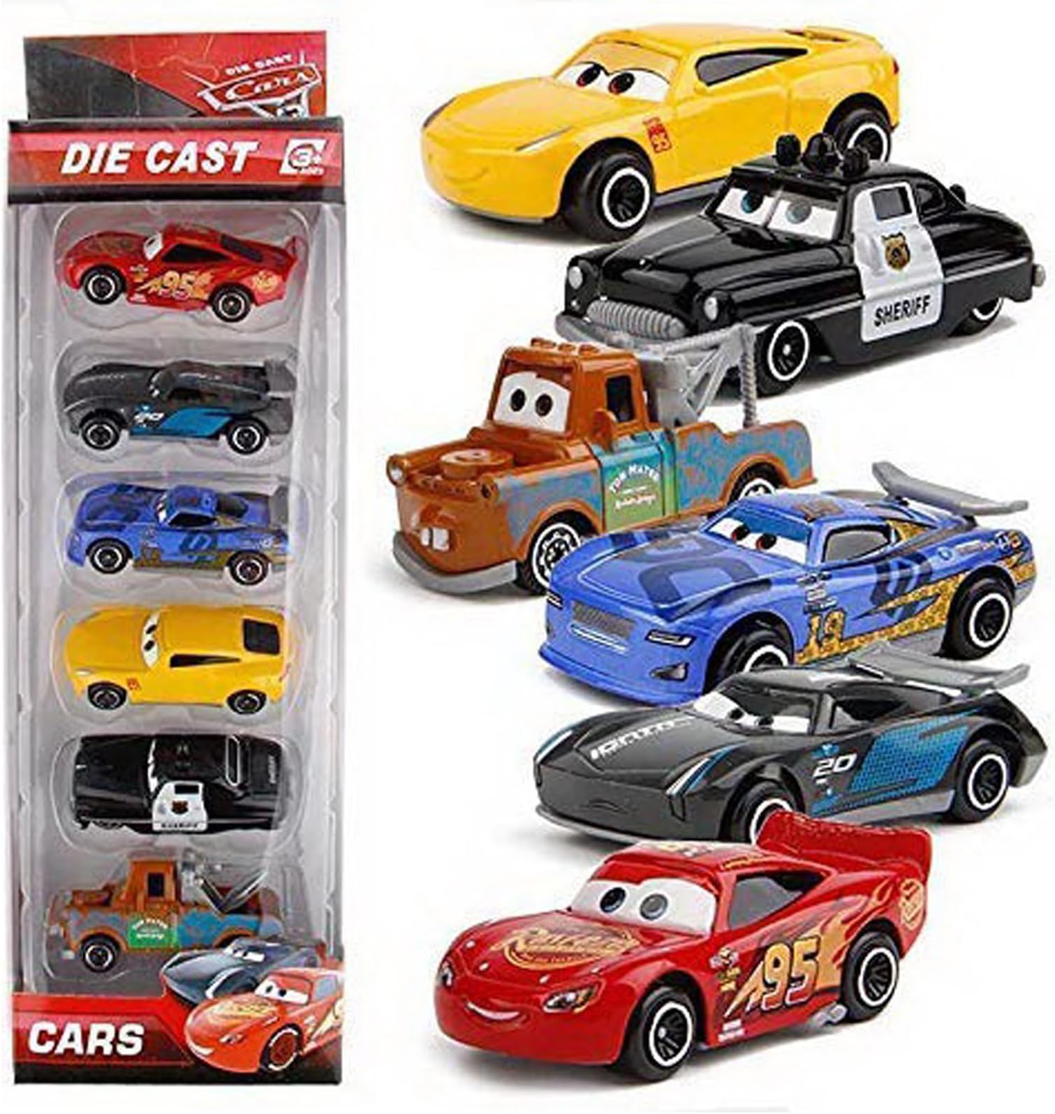 URBAN TOYS Mini Metal Die-Cast Car Set of 6 | High-Speed Free Wheel ...