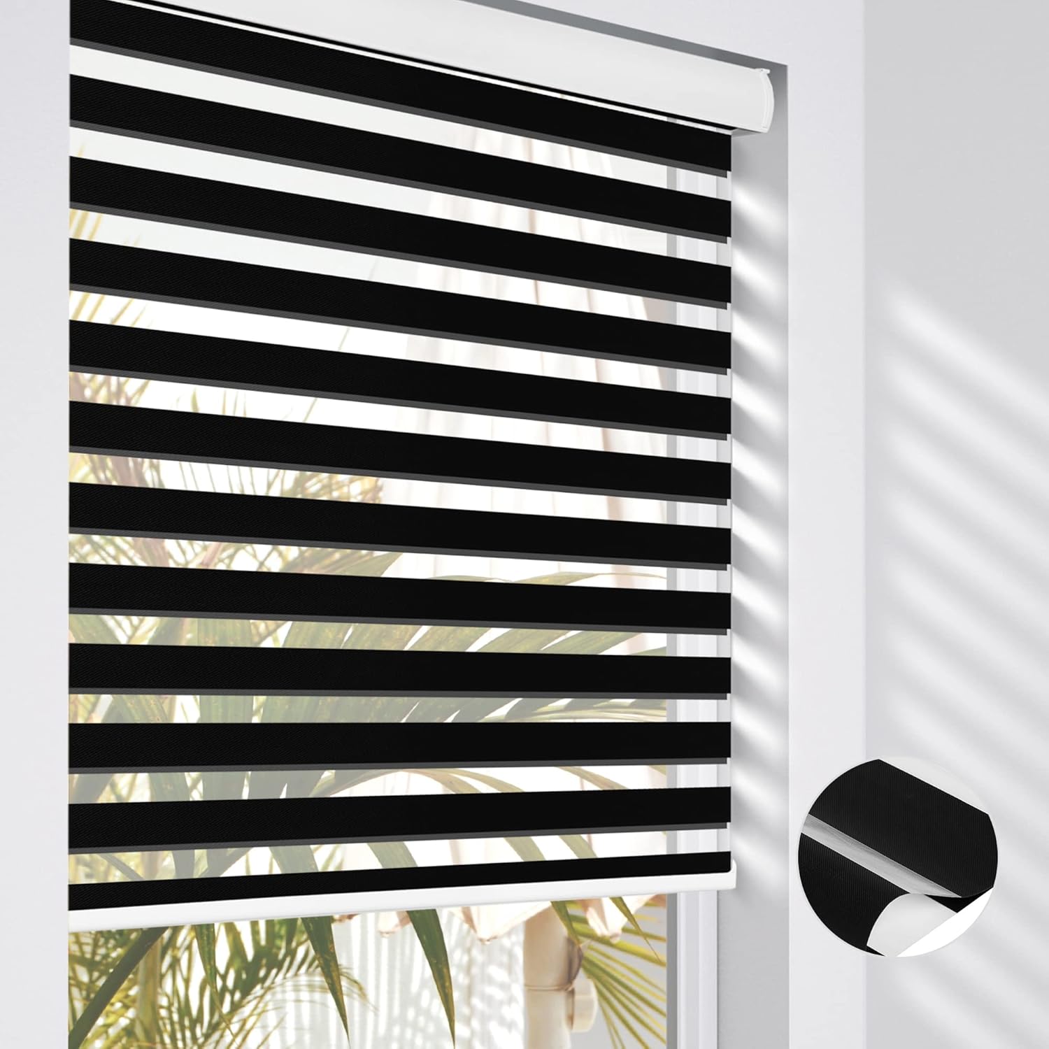 Custom Black Zebra Window Blinds with Dual Layer Nepal | Ubuy Custom Black Zebra Window Blinds with Dual Layer Nepal | Ubuy