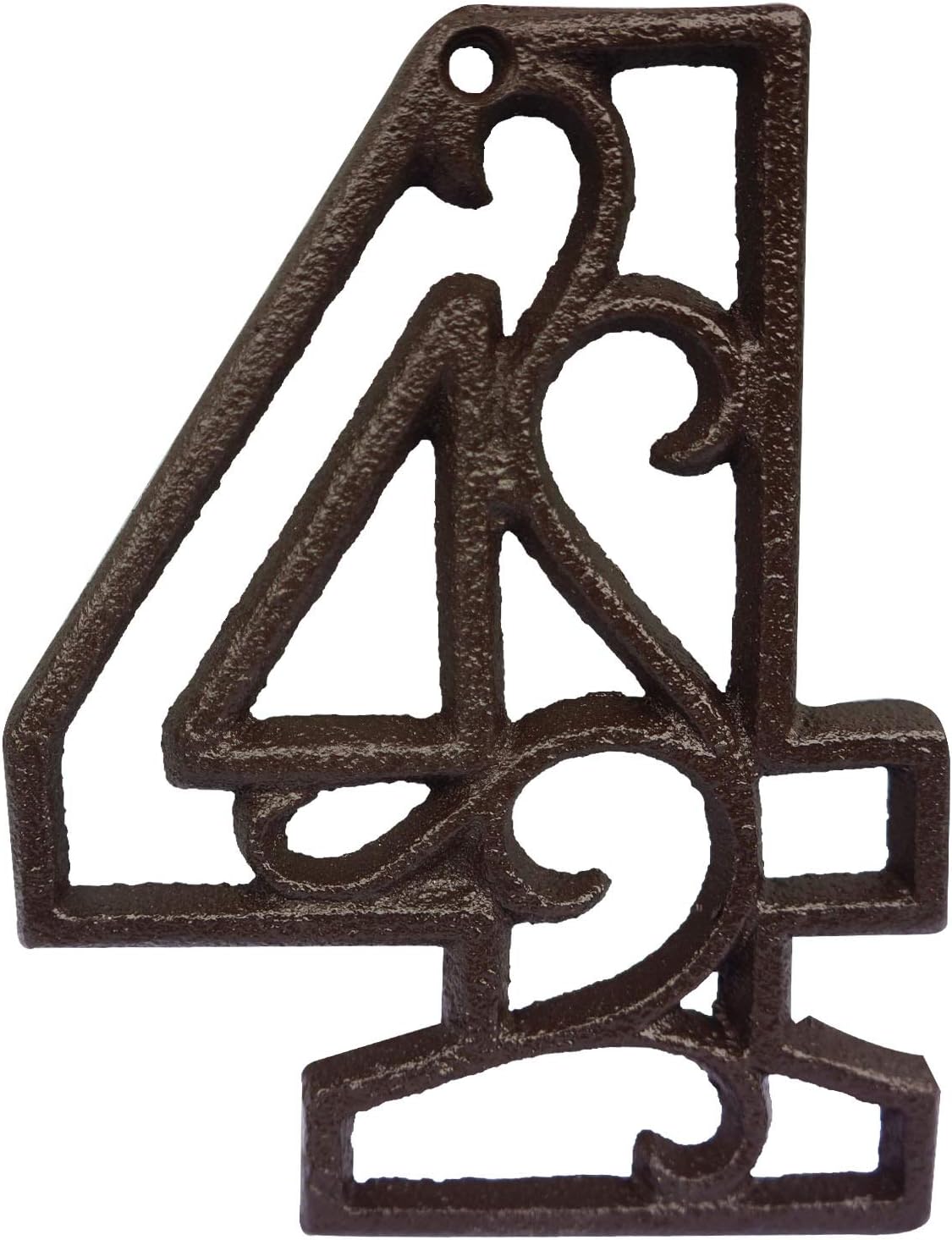 Amazon.com: Decorative House Numbers-4.6 Inch High Rustic Cast Iron ...