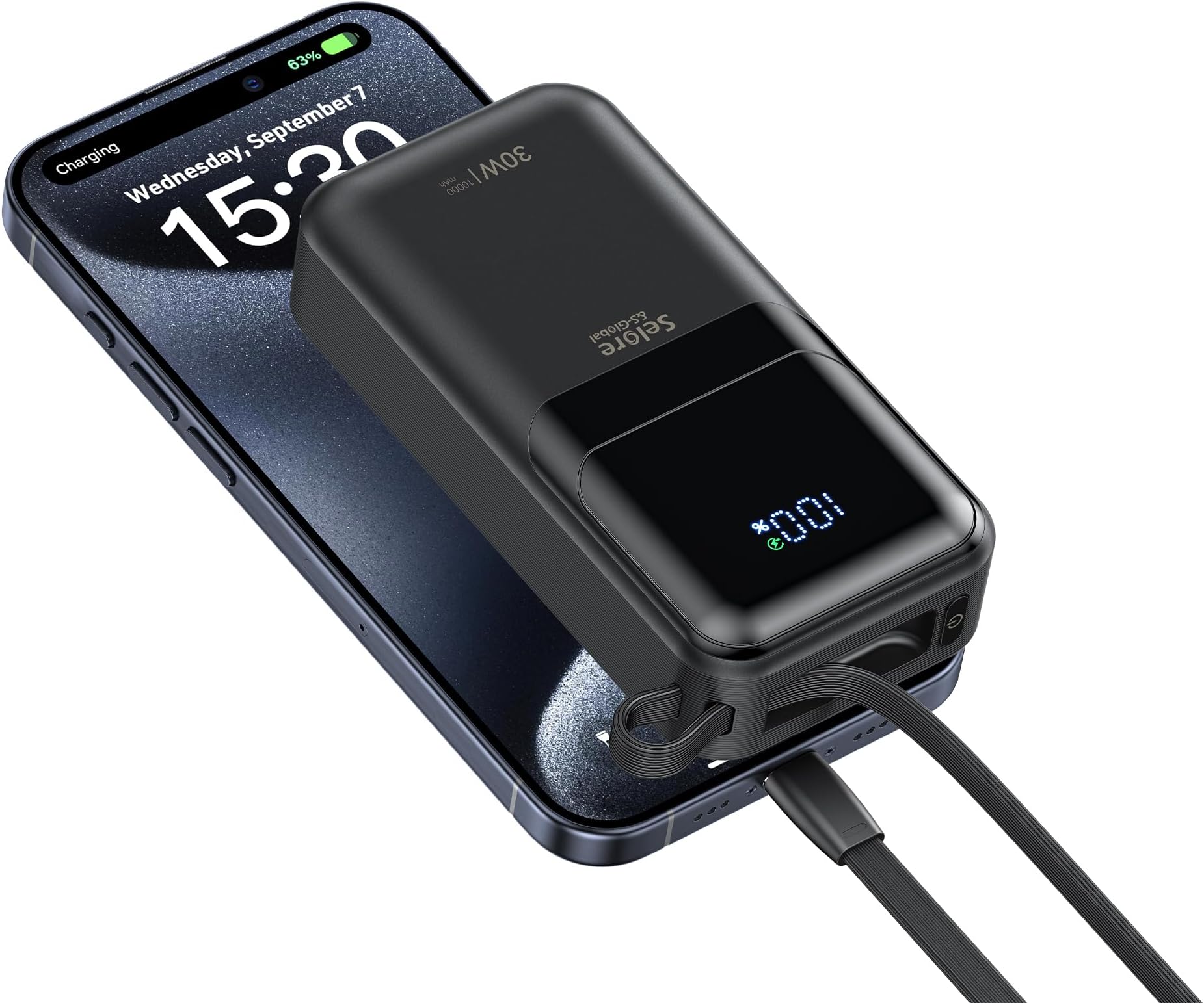 Amazon.com: Mini Portable Charger 10,000mAh, PD 30W Fast Charging Small ...