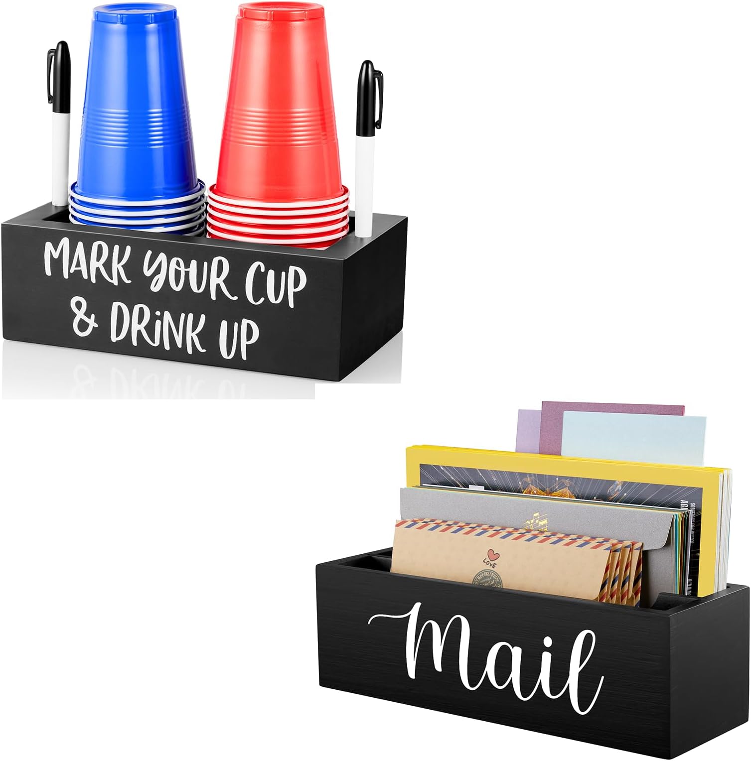 Amazon.com : DRASTAR Mail Organizer Countertop, Mail Holder Wall Mount ...