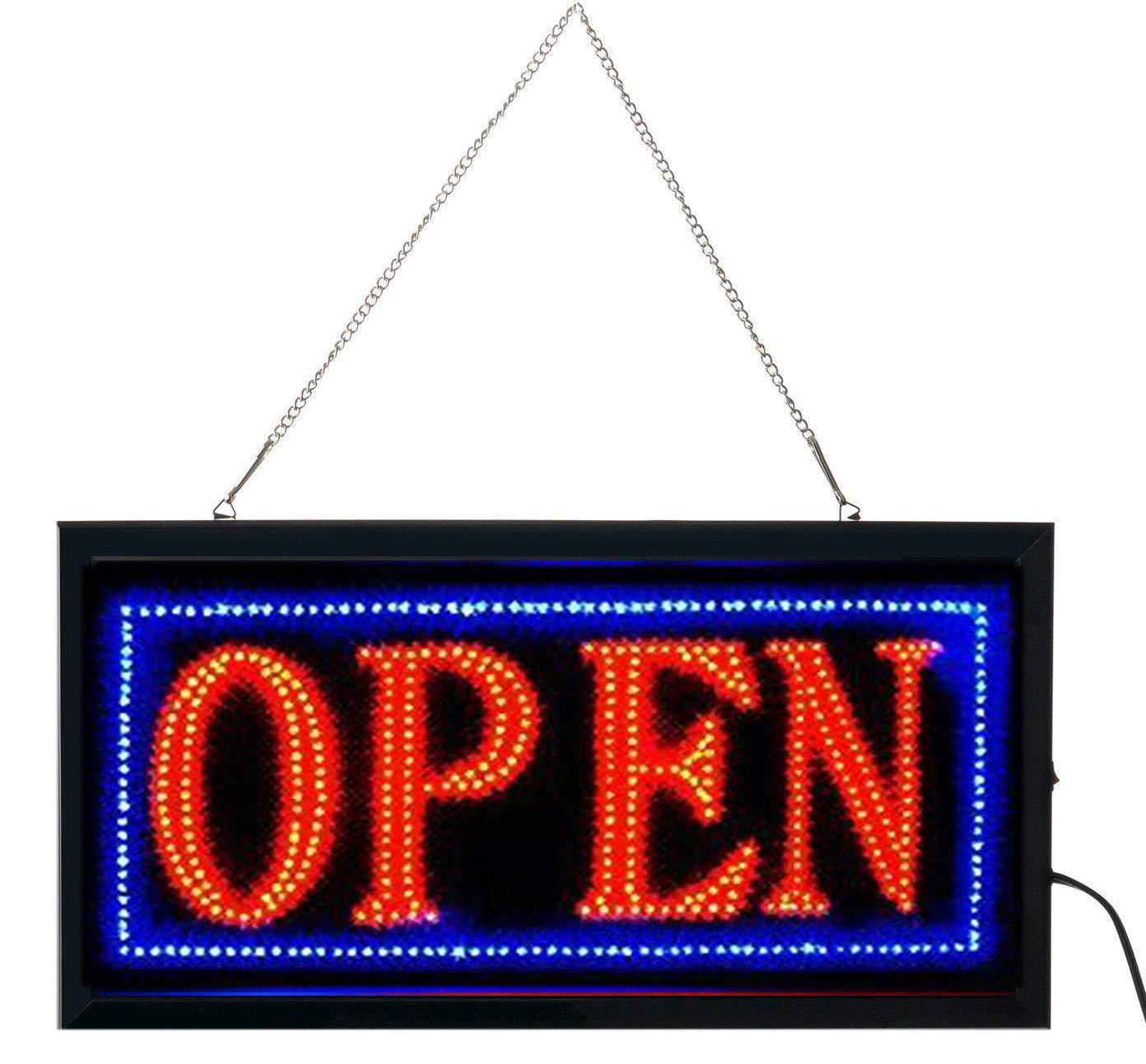 High Energy Efficiency (More LEDs Less Power) Open Sign Vivid Attention ...