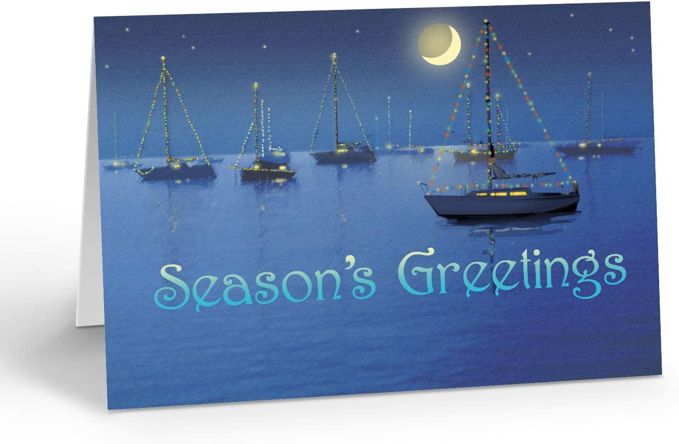 Amazon.com: Stonehouse Collection | Season's Greetings Sailboat Card ...