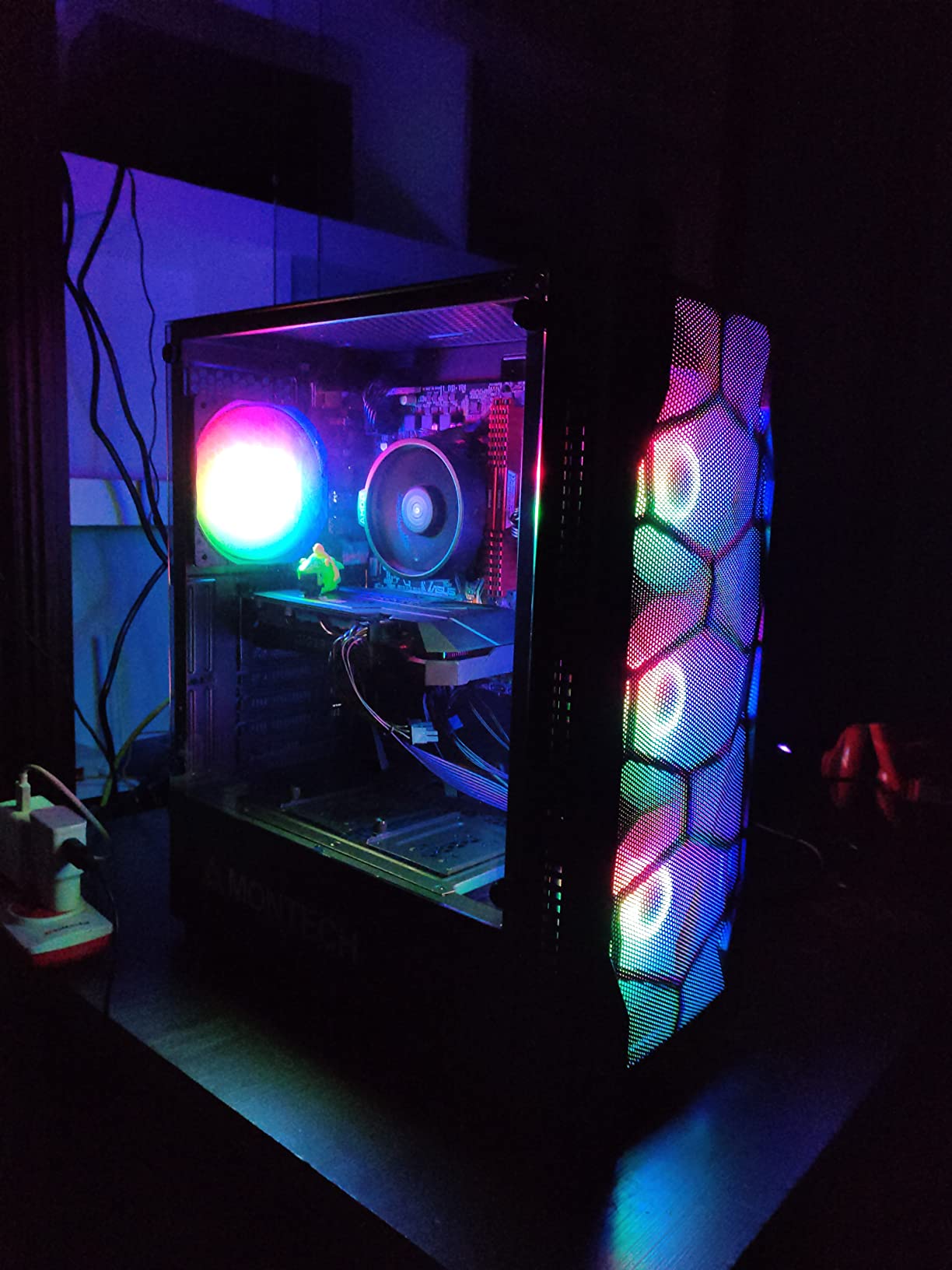 Amazon.in: Buy Montech X1 Black ATX Mid-Tower Case/High Airflow, Front ...
