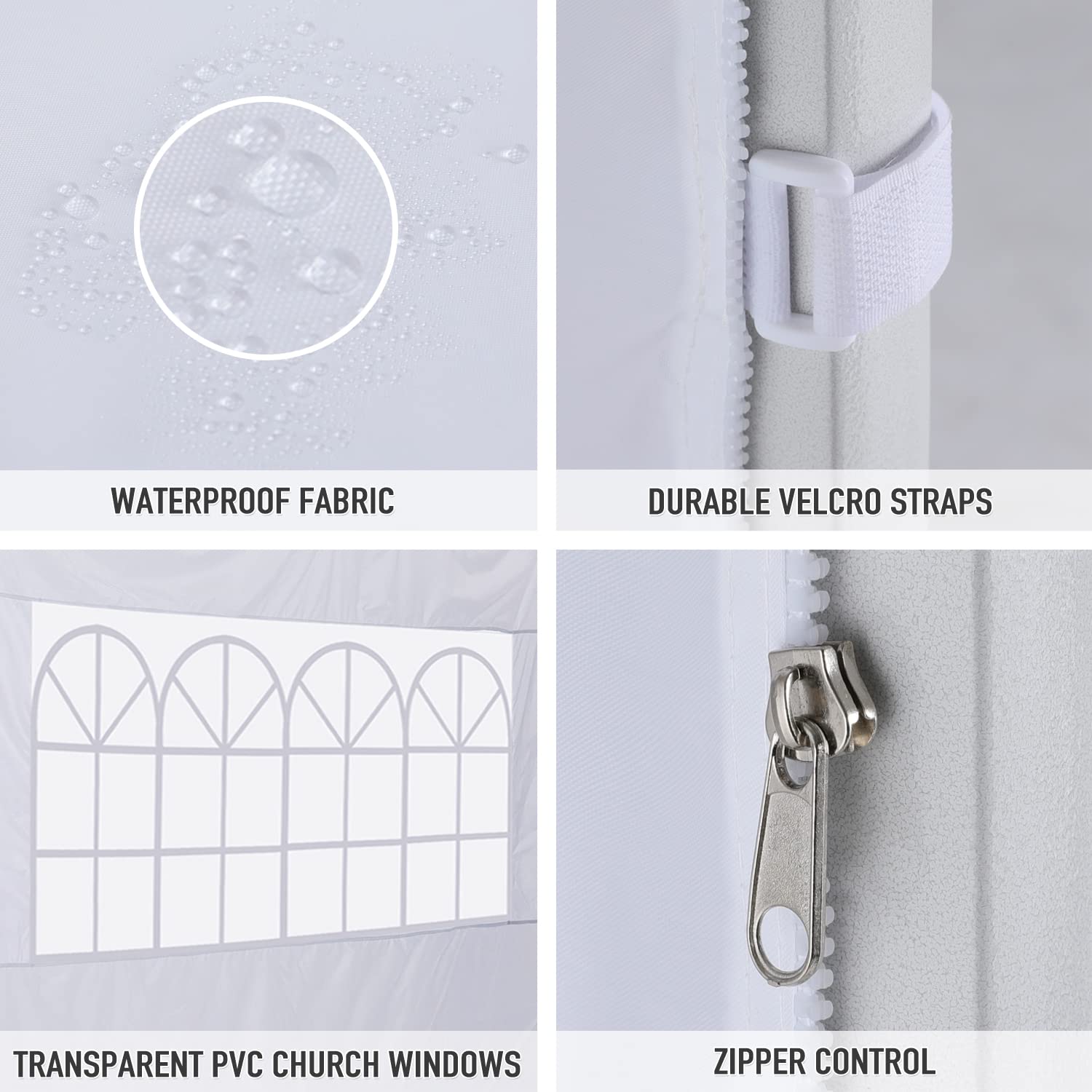 Snapklik.com : COOSHADE Instant Canopy SunWall 10x10 Canopy SideWall ...
