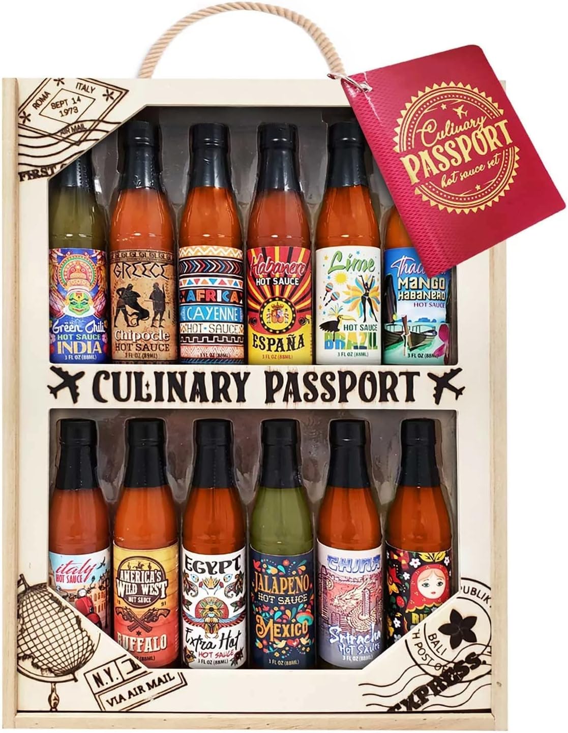 Amazon.com : Culinary Passport Collection Hot Sauce, 12 Count (36 Ounce ...