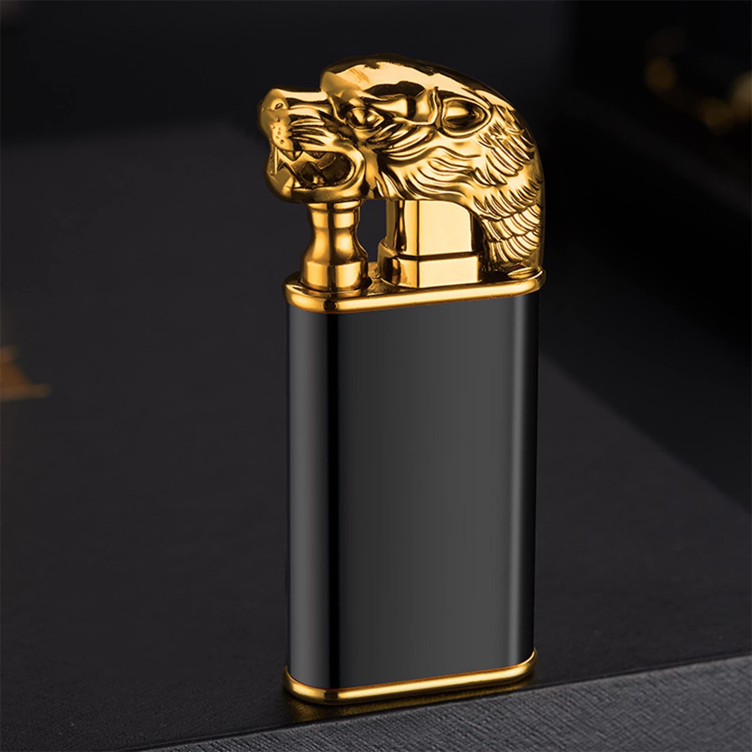 Amazon.com: Magic Double Flame Lighter, Unique Creative Metal Torch ...