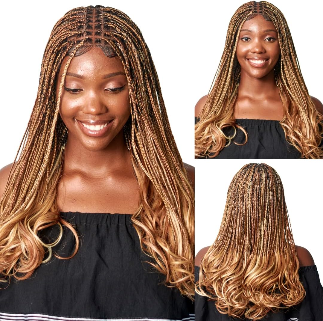 Amazon.com : Wow Braids 18" Full 360 HD Transparent Lace Front Knotless ...
