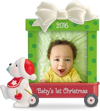 Amazon.com: Hallmark Keepsake Baby's First 2016 "Beary Cute Dated ...