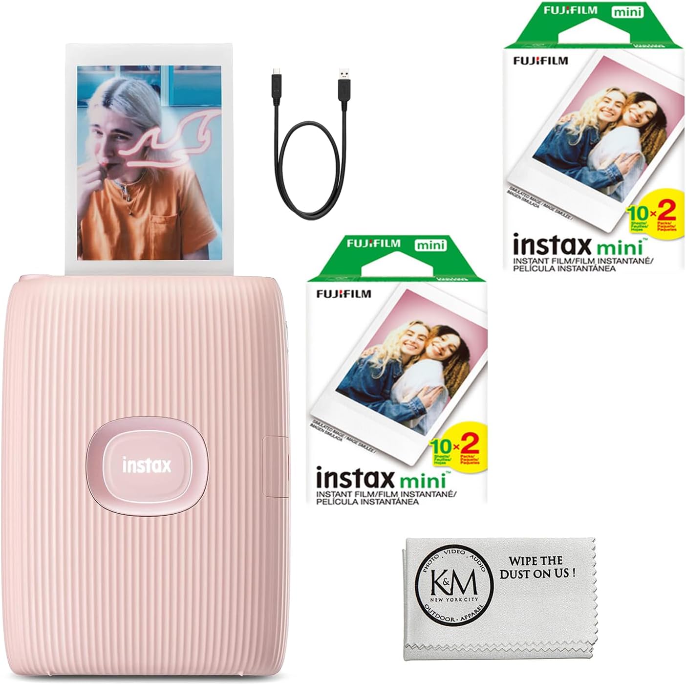 Amazon.com : Fujifilm Instax Mini Link Pink Printer Bundle 2023 ...