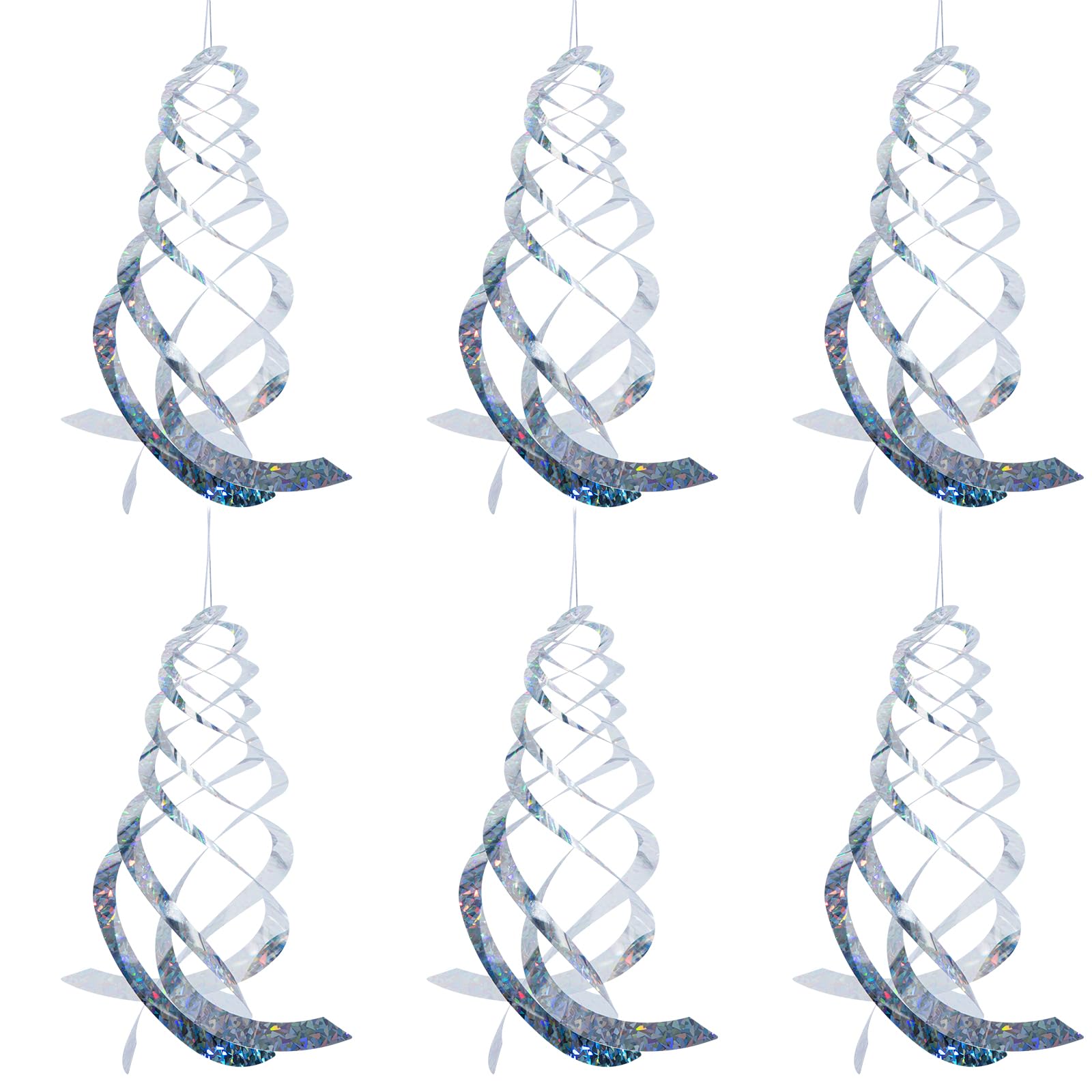 Amazon.com : CHANGE MOORE Reflective Ornamental Spiral Device, 6Pcs ...