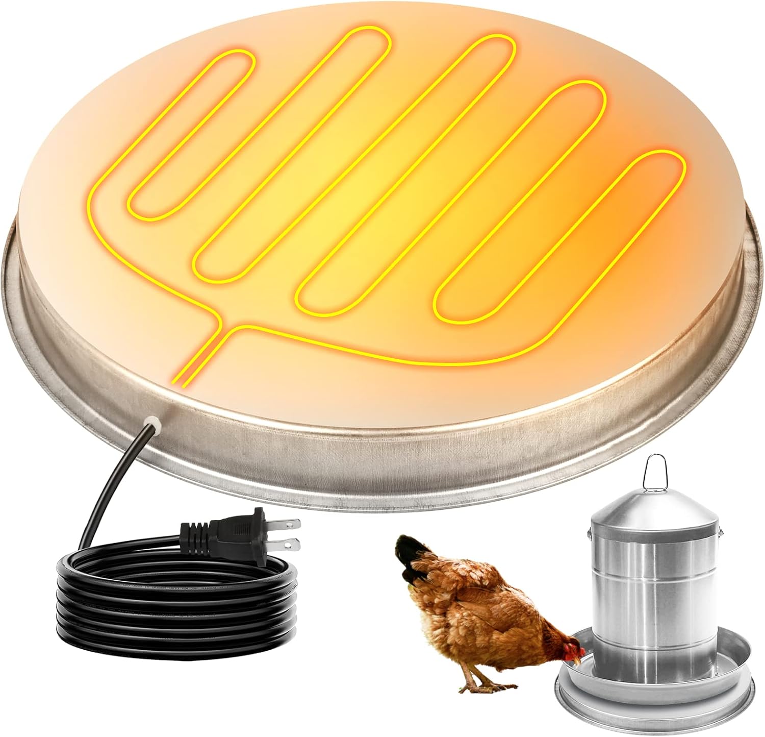 Amazon.com: Chicken Water Heater, 30W Poultry Waterer Heated Base for ...