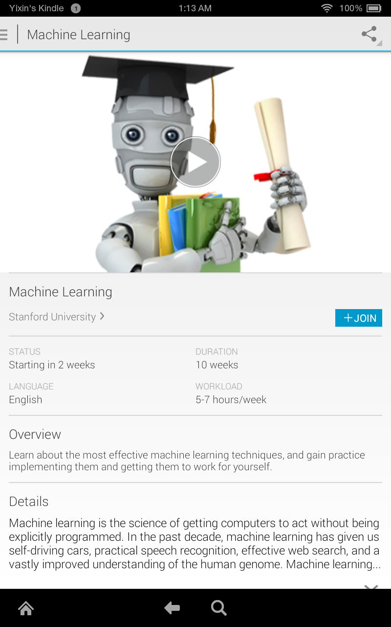 Coursera - App on Amazon Appstore