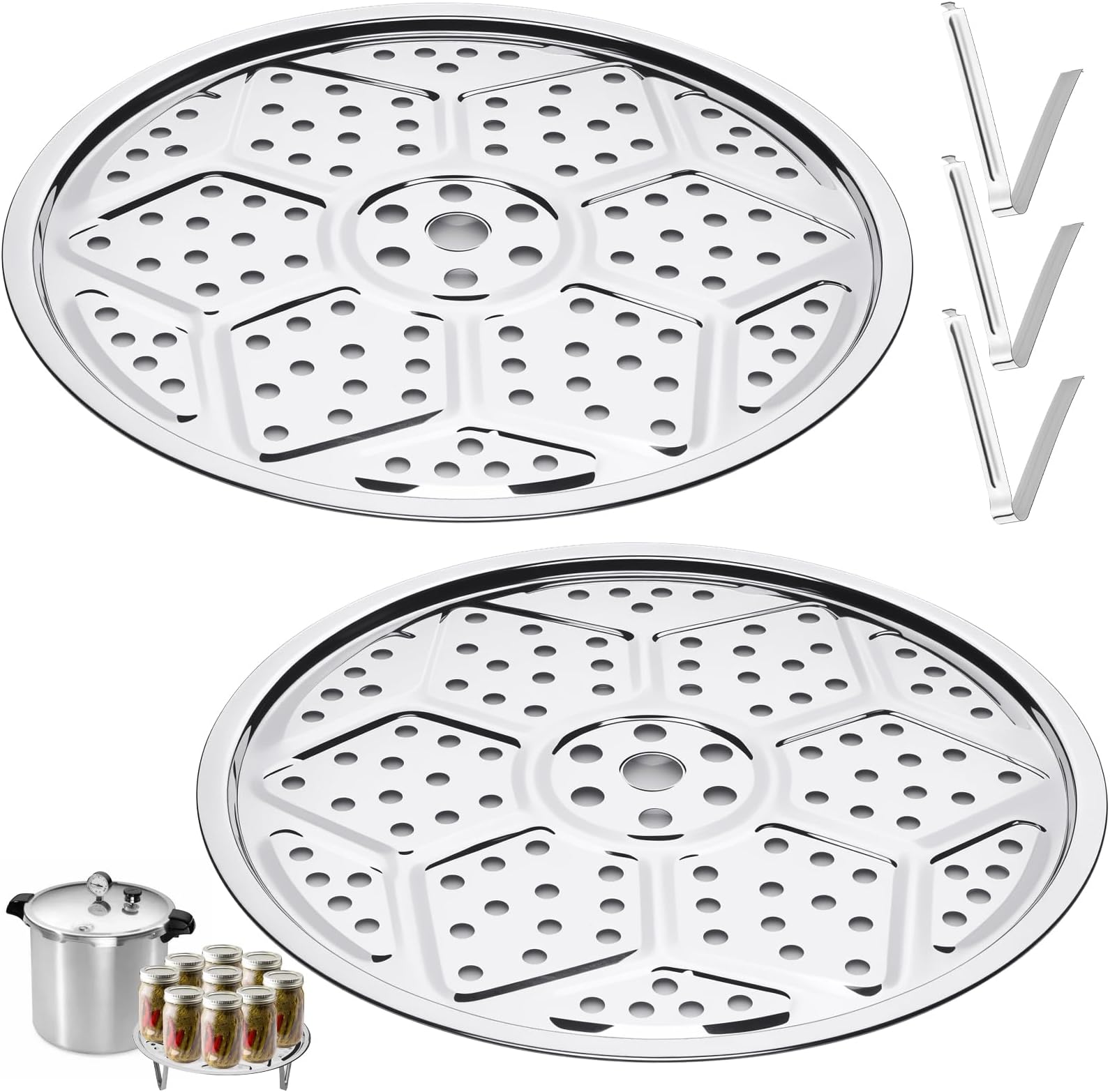 Amazon.com: Turbokey (2 Pack) Pressure Cooker Rack Food Steam Basket ...