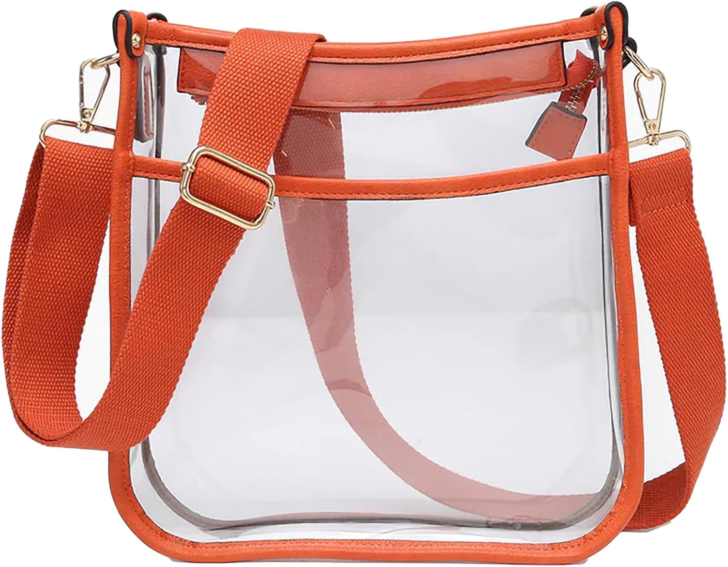 Amazon.com: Jen & Co. M2168CR-BOR Posie Clear Vegan Leather/PVC ...