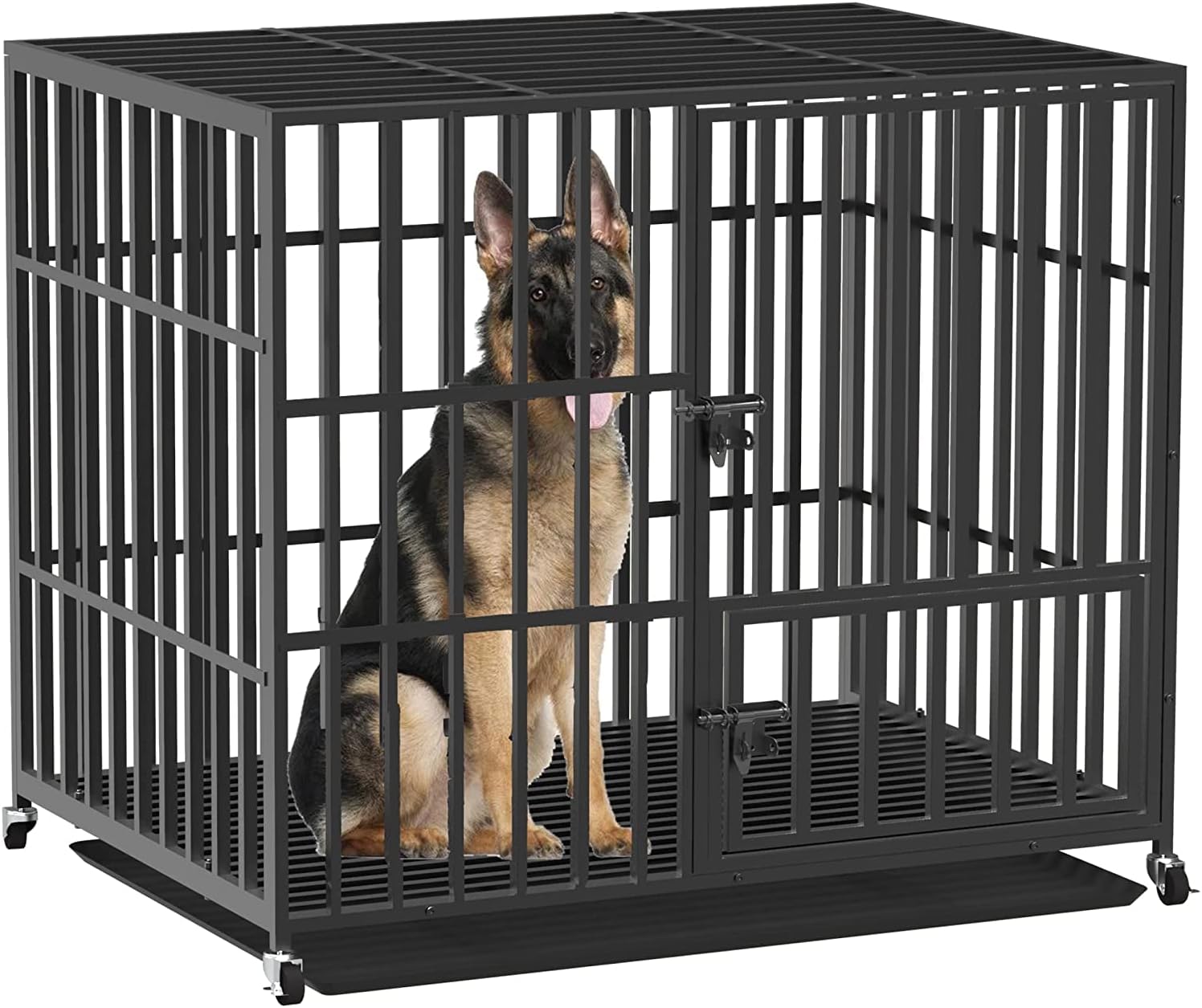 TecTake Cage Box Caisse de Transport pour Chien Mobile Aluminium ...