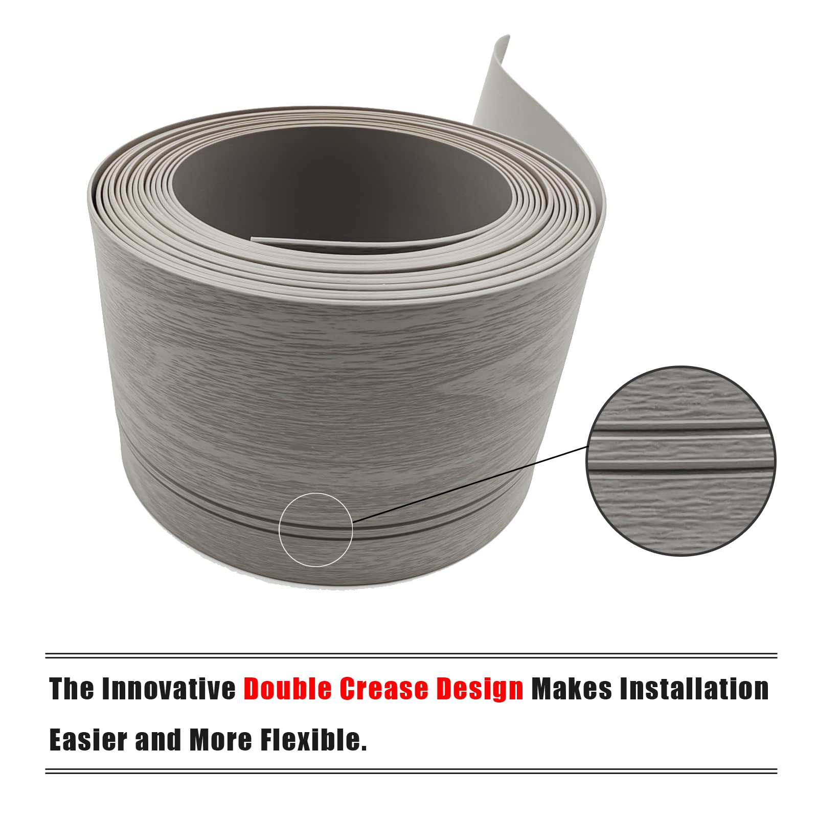 Snapklik.com : DAILISEN Vinyl Flexible Wall Base Baseboard Molding Trim ...