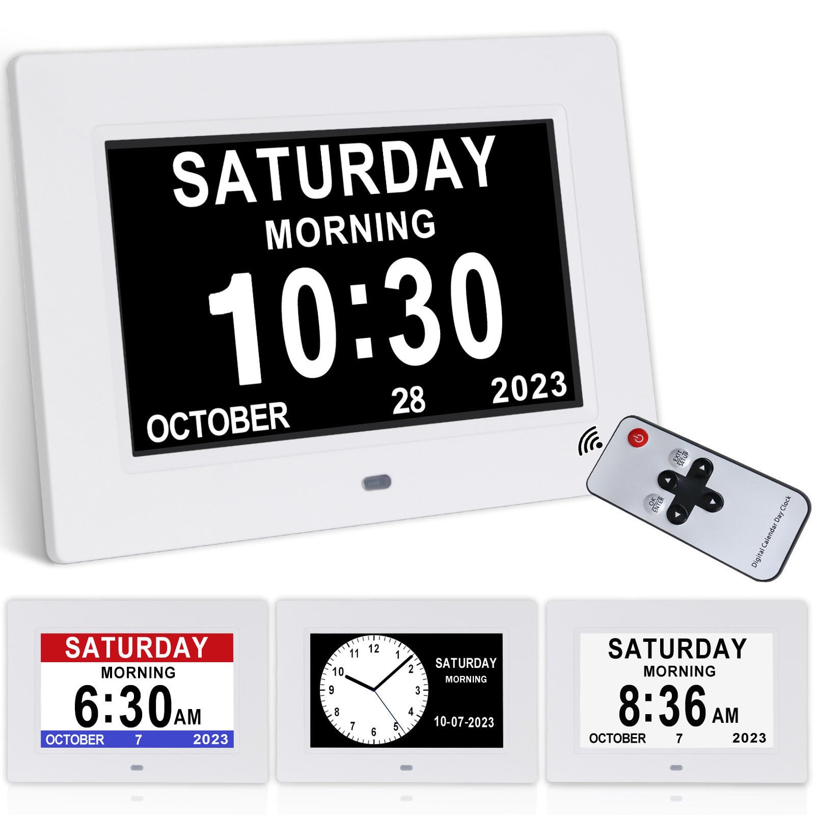 SSINI 【Newest Version Alzheimers Clock Digital Calendar Day Clocks for ...