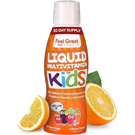 Amazon.com: Premium Liquid Multivitamin For Kids | Sugar Free Kids ...