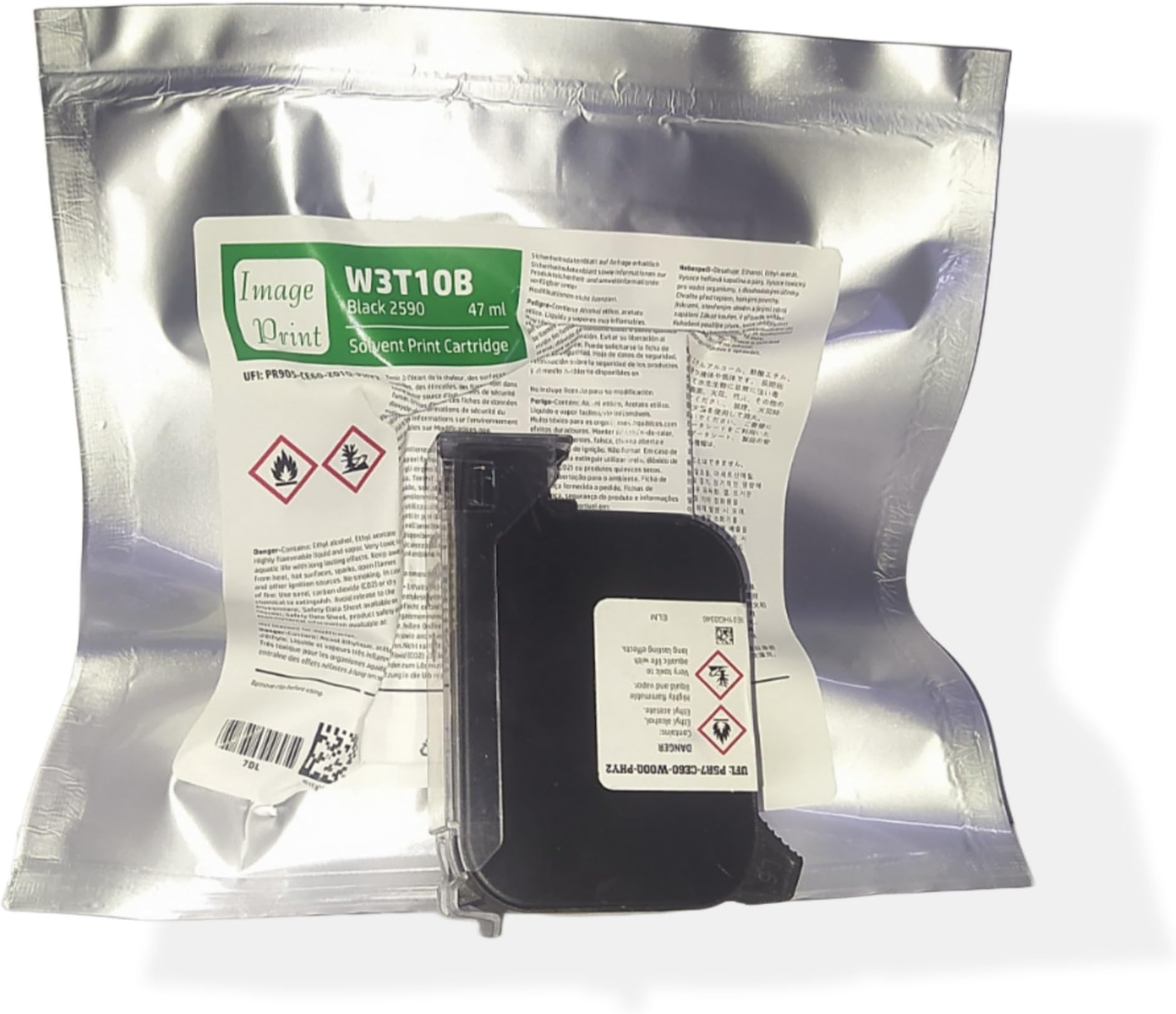 Blue Power B35F8B Inkjet Printer Cartridge (Black 2580 Solvent Print ...