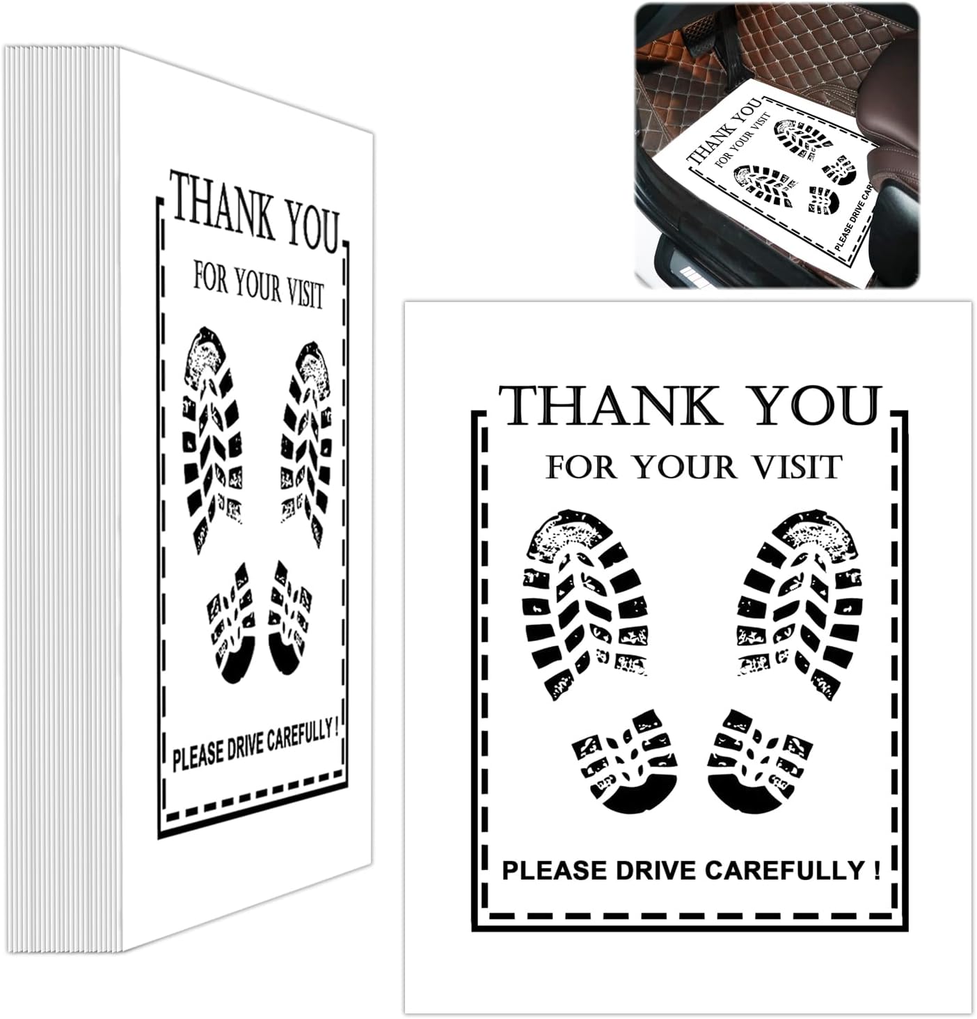 50 Pcs Automotive Floor Mats, Car Carpet Paper Mats Disposable Floor ...