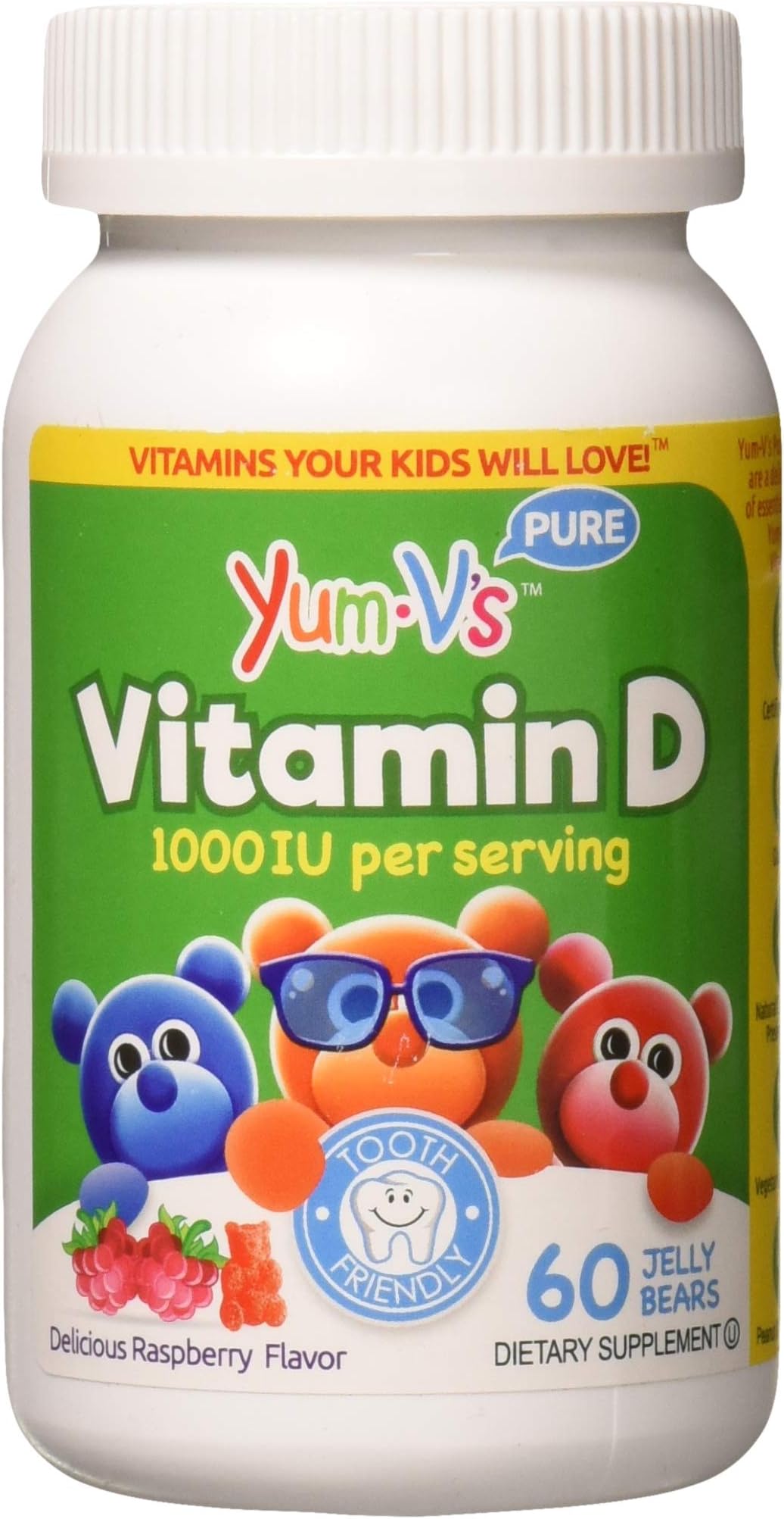 Amazon.com: YUM-V's Vitamin D (1000 IU) Chewable Jellies (Gummies) for ...