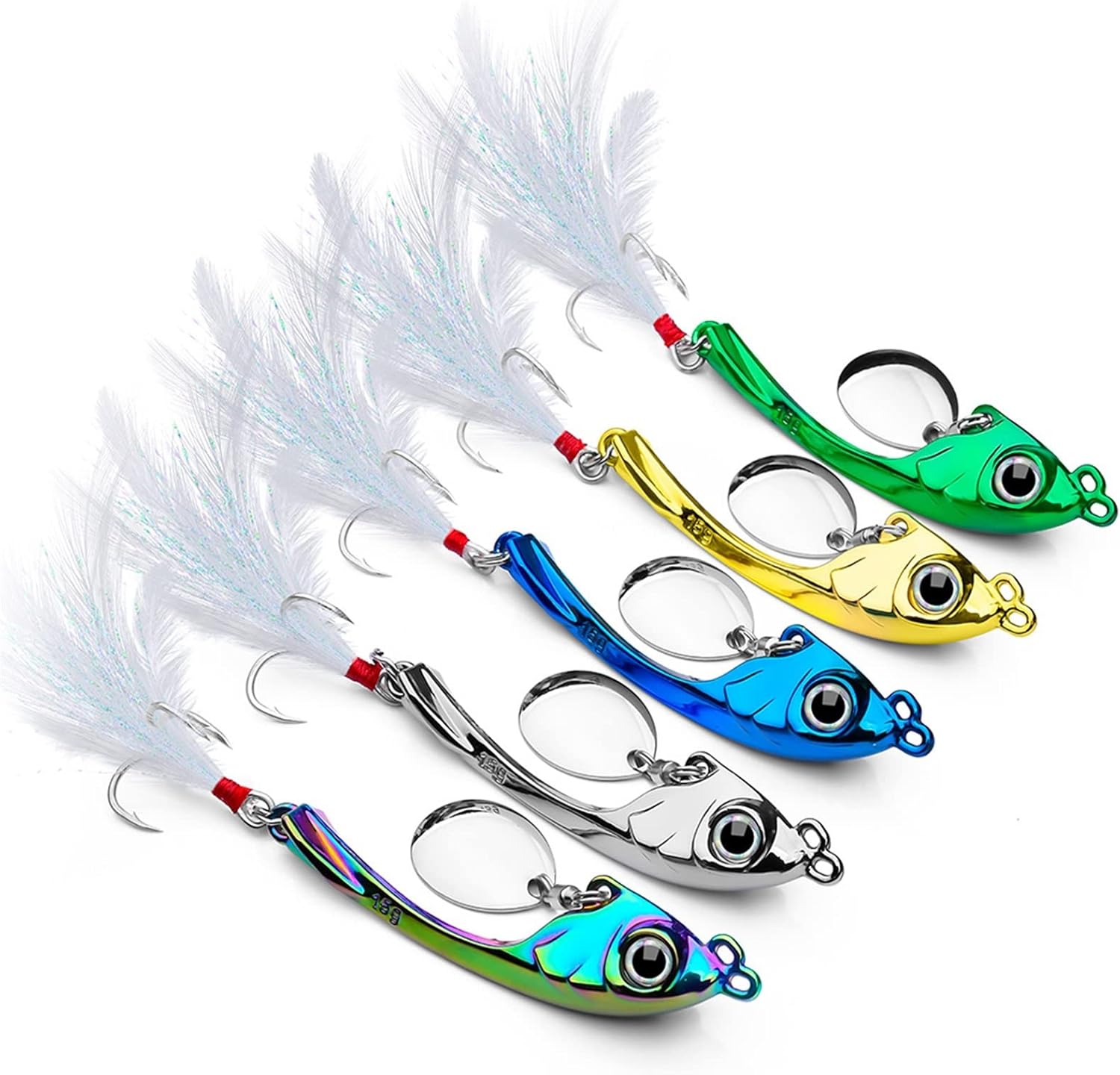 Amazon.com: PODSI Fishing Lures, Spinner Bait 9g 13g 17g Metal ...