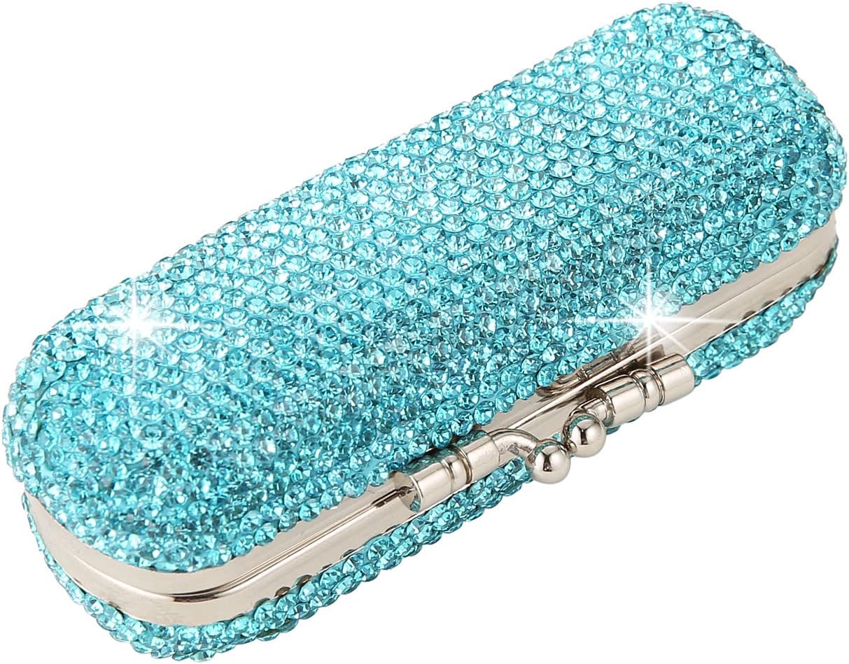 Amazon.com: AsAlways Shiny Rhinestone Crystal Portable Lipstick Case ...