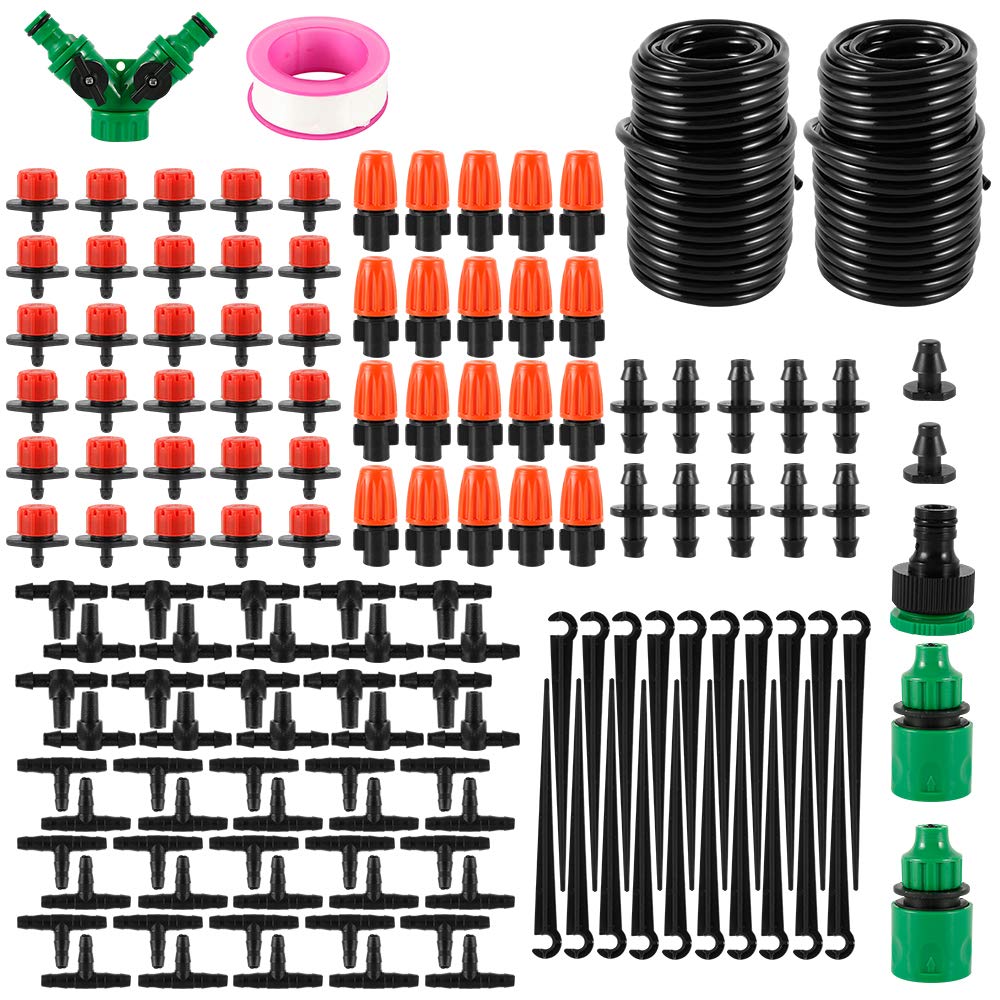 Amazon.com : Greenhouse Micro Drip Irrigation Kit, Micro Drip Irrigation System, Adjustable ...