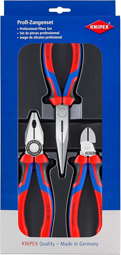 KNIPEX Assembly Set, 3 Parts, 160 to 200 mm, Equipment for on The Move ...