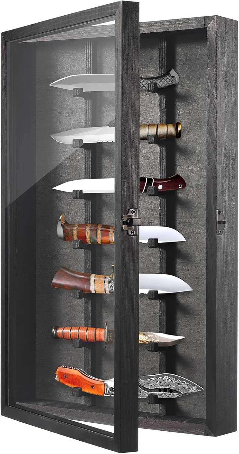 Amazon.com: Triceratops Knife Display Case with Lockable Clear Acrylic ...